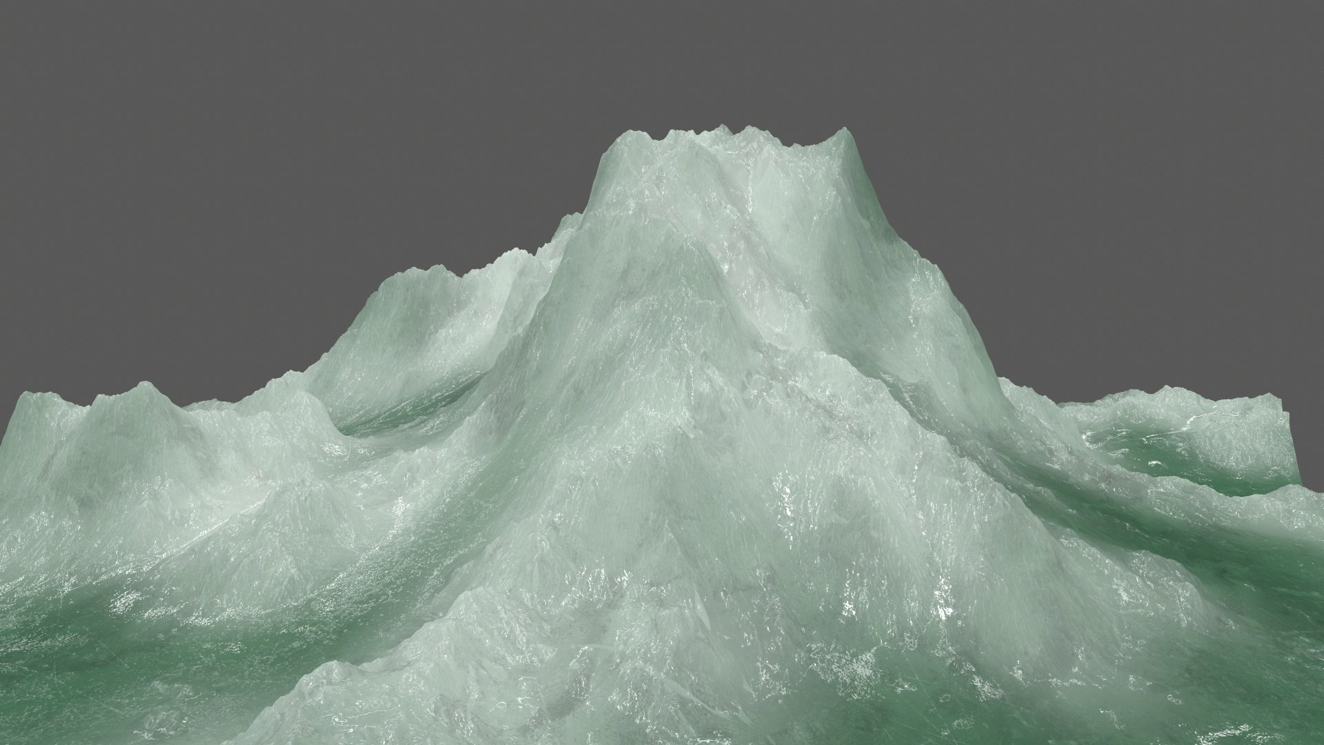 3D Ice Mountain - TurboSquid 1313374