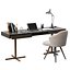 3D Model Realistic Minotti Close Writing Desk - TurboSquid 1338736