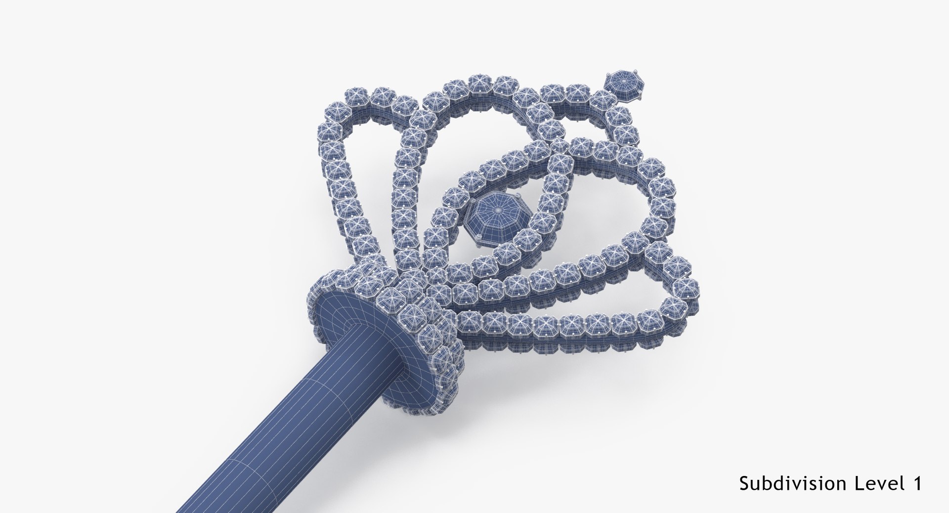 3d model princess scepter