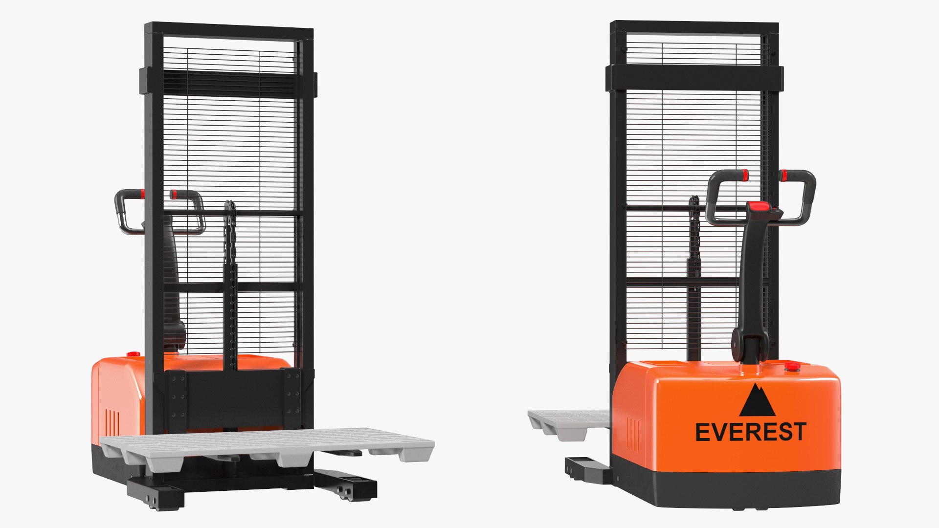 3D Electric Pallet Stacker with Plastic Pallet - TurboSquid 2145950