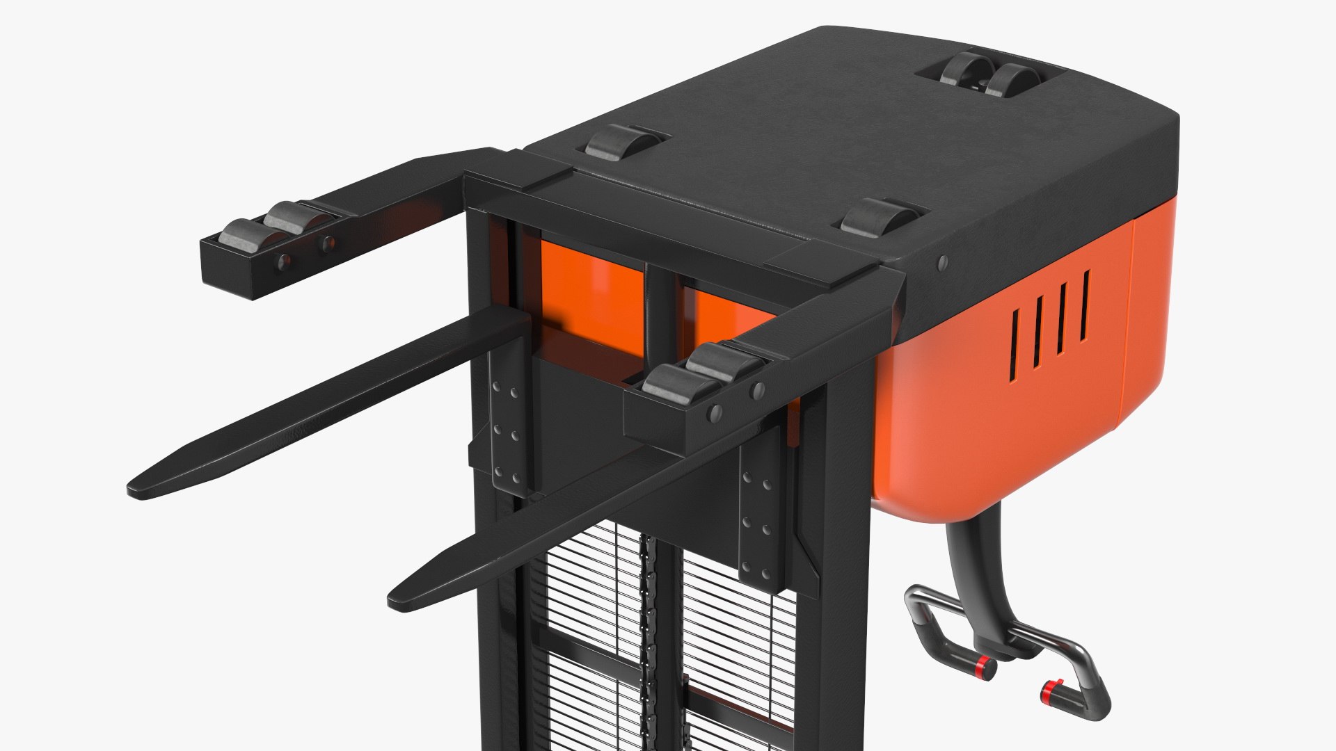 3D Electric Pallet Stacker with Plastic Pallet - TurboSquid 2145950