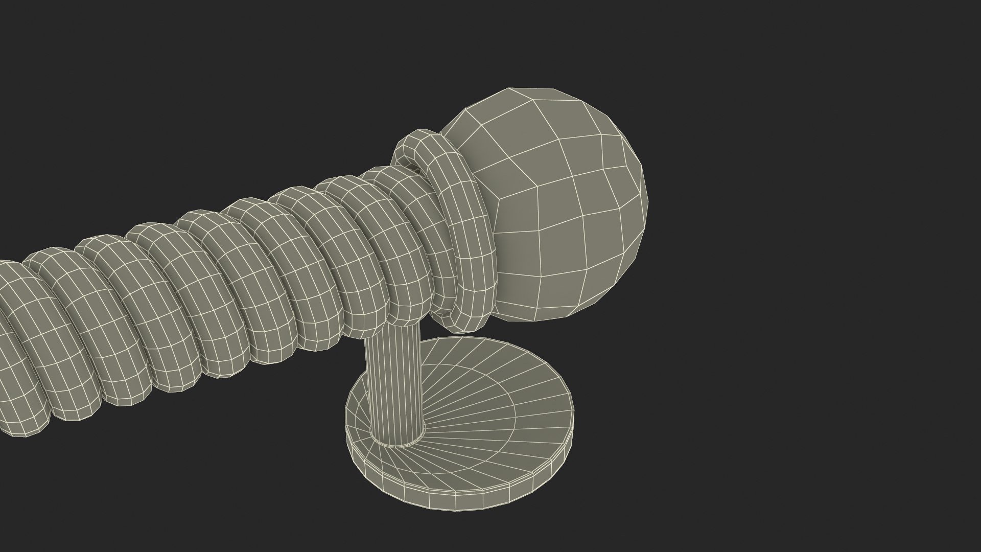 3D Spiral Door Handle Metal - TurboSquid 2244918