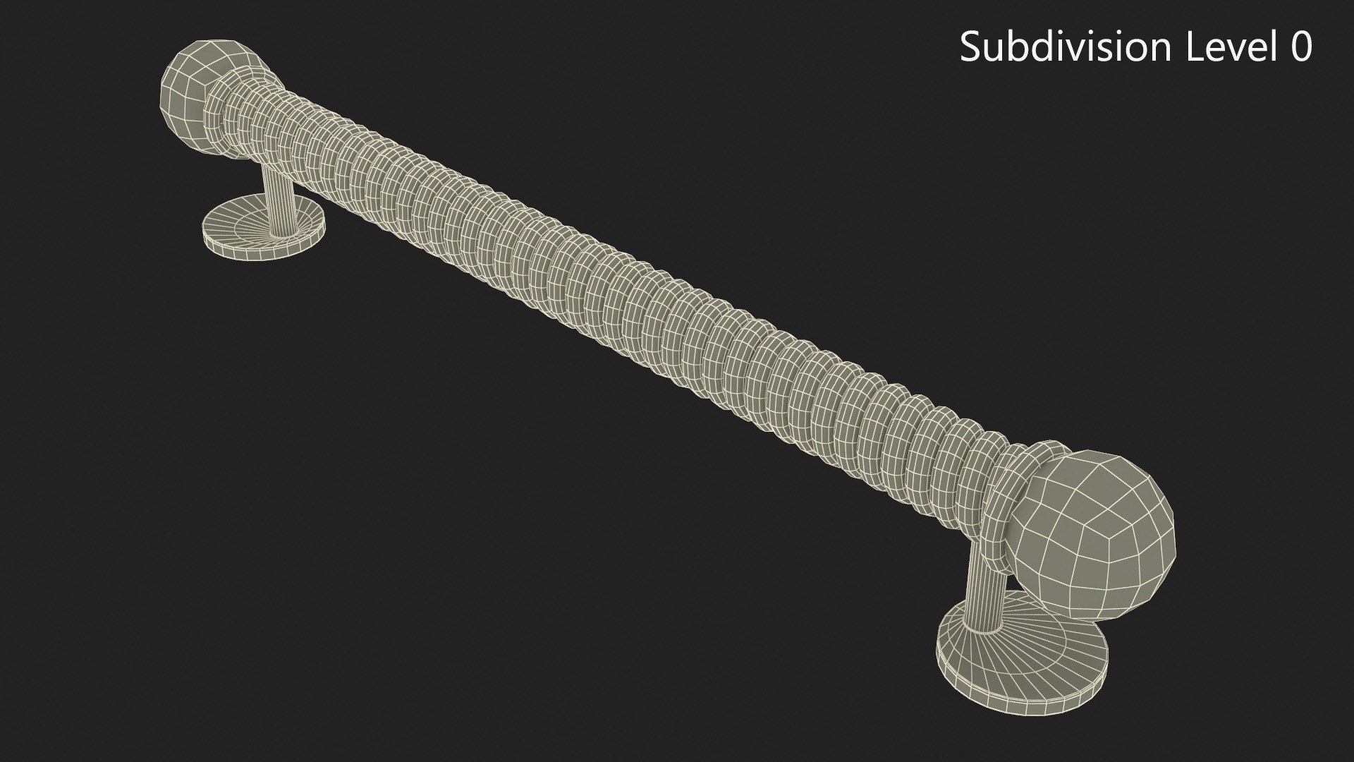 3D Spiral Door Handle Metal - TurboSquid 2244918