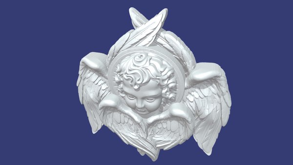 Angel pattern relief 3D model - TurboSquid 2006747