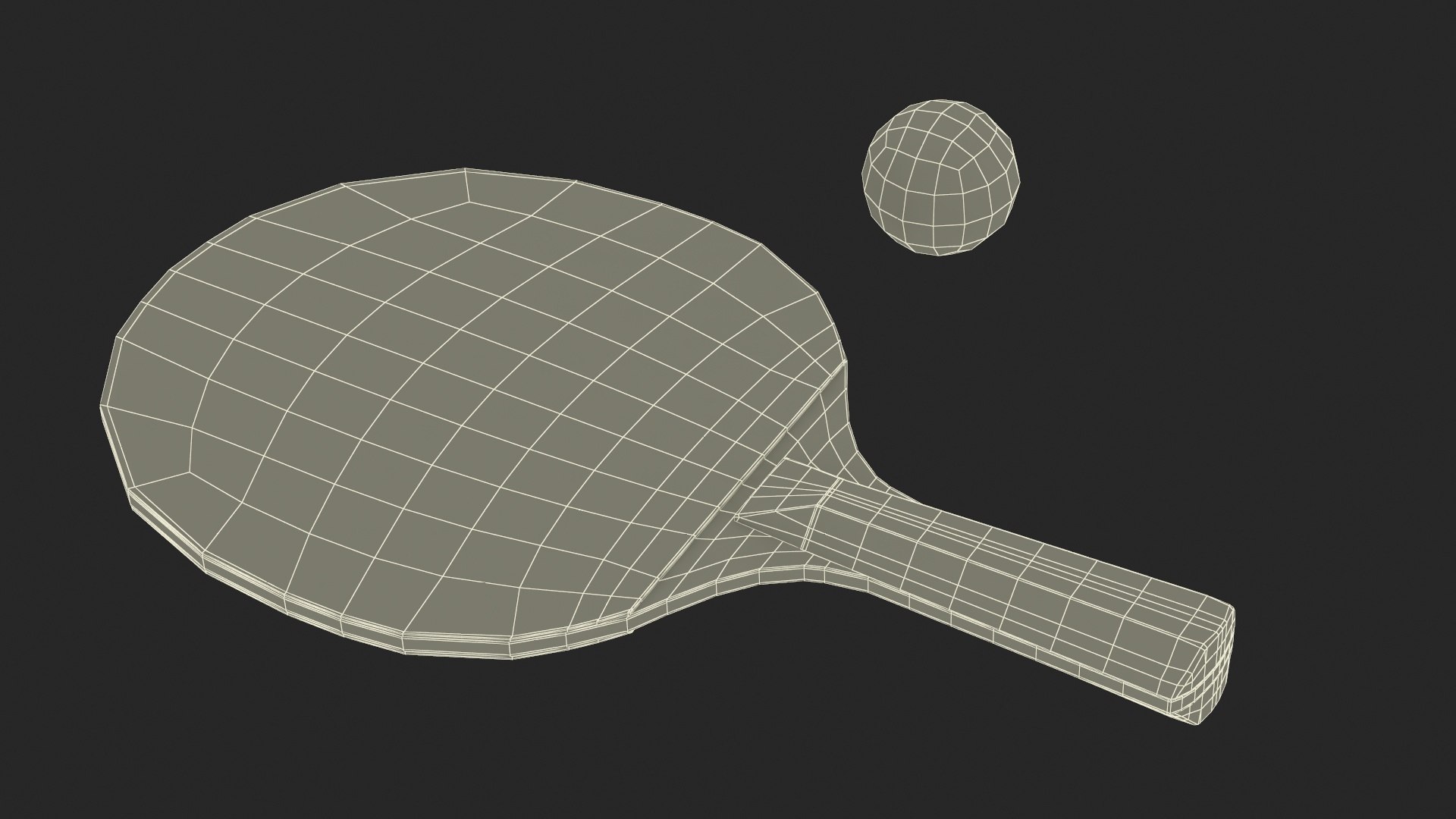 3D Model Table Tennis Racket - TurboSquid 2214161