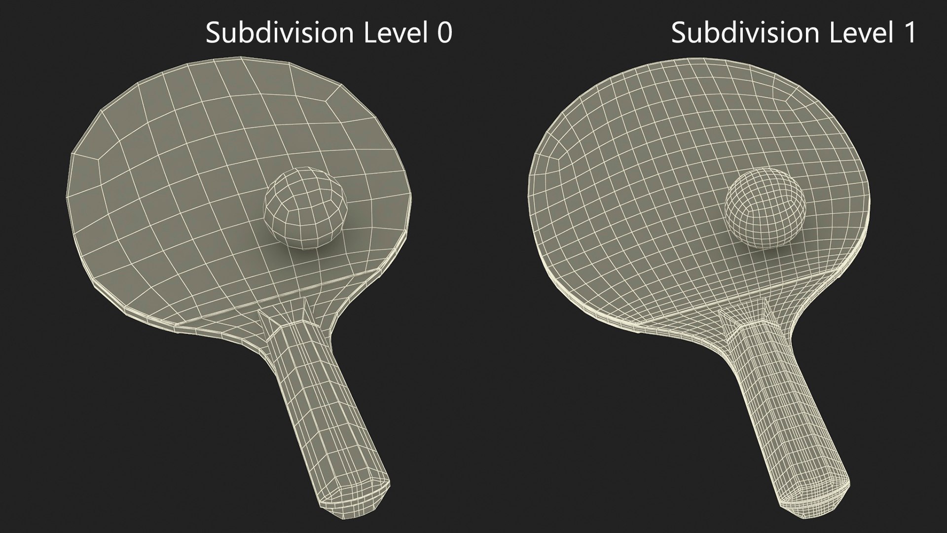 3D Model Table Tennis Racket - TurboSquid 2214161