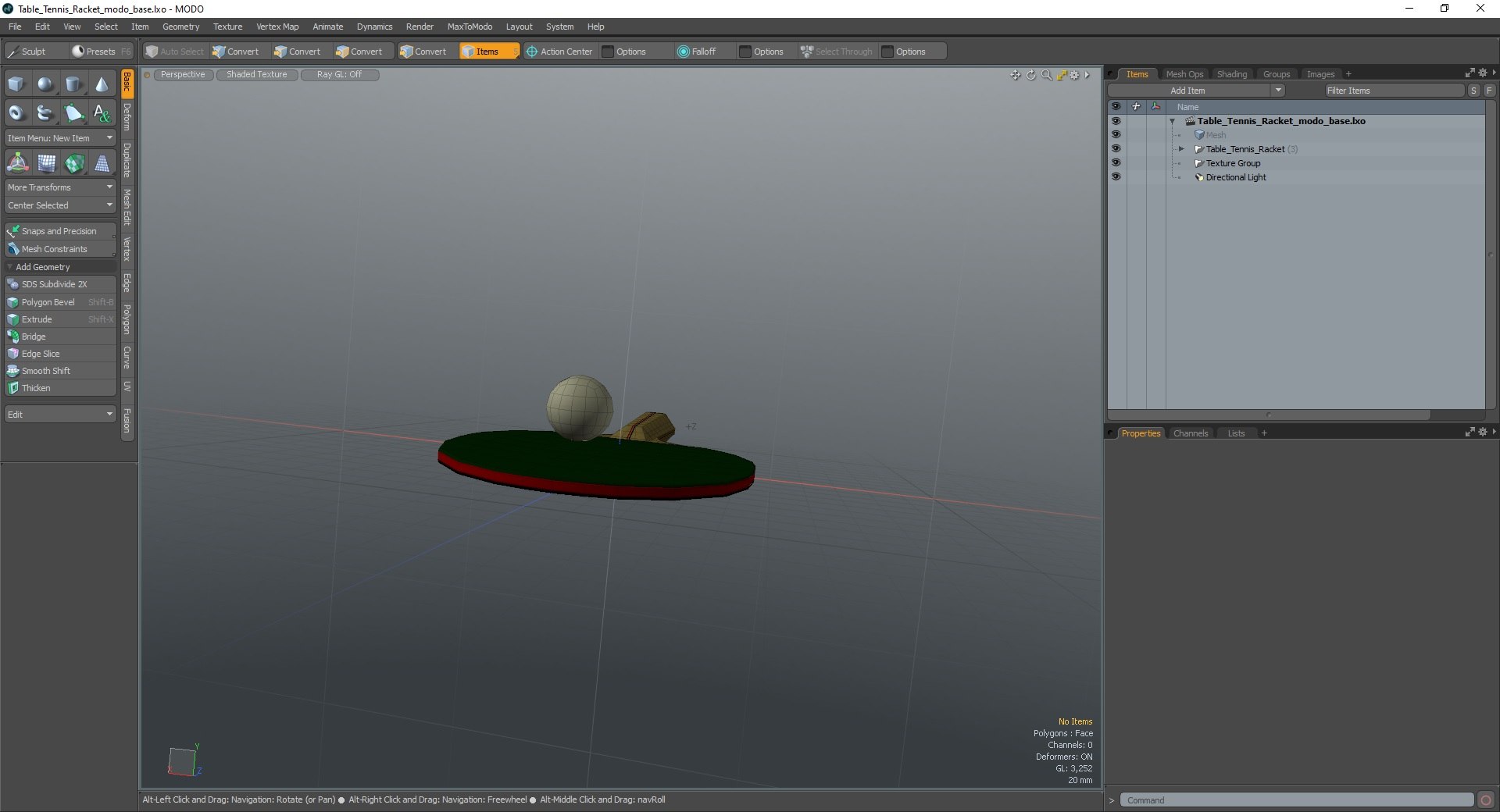 3D Model Table Tennis Racket - TurboSquid 2214161