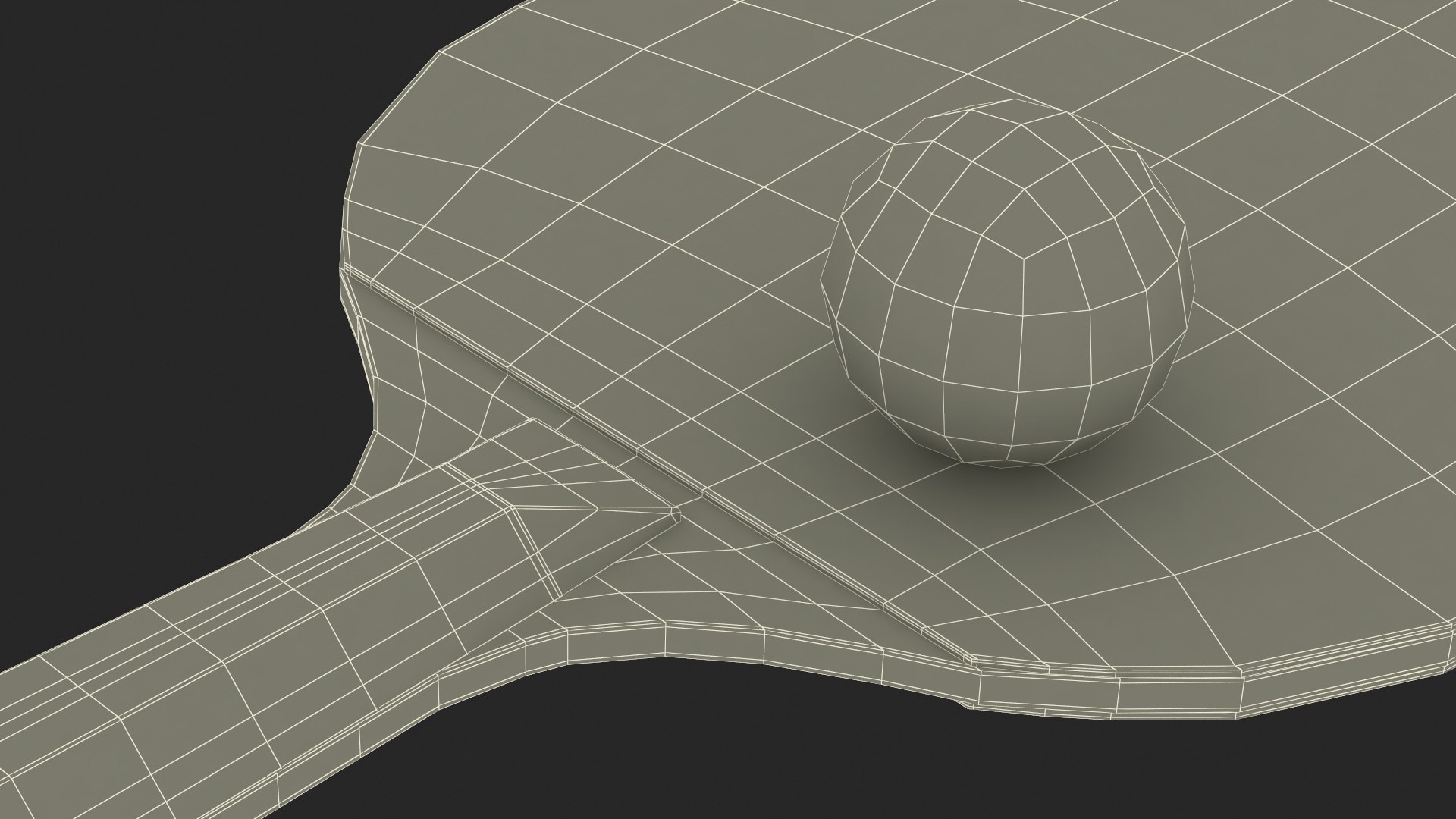 3D Model Table Tennis Racket - TurboSquid 2214161