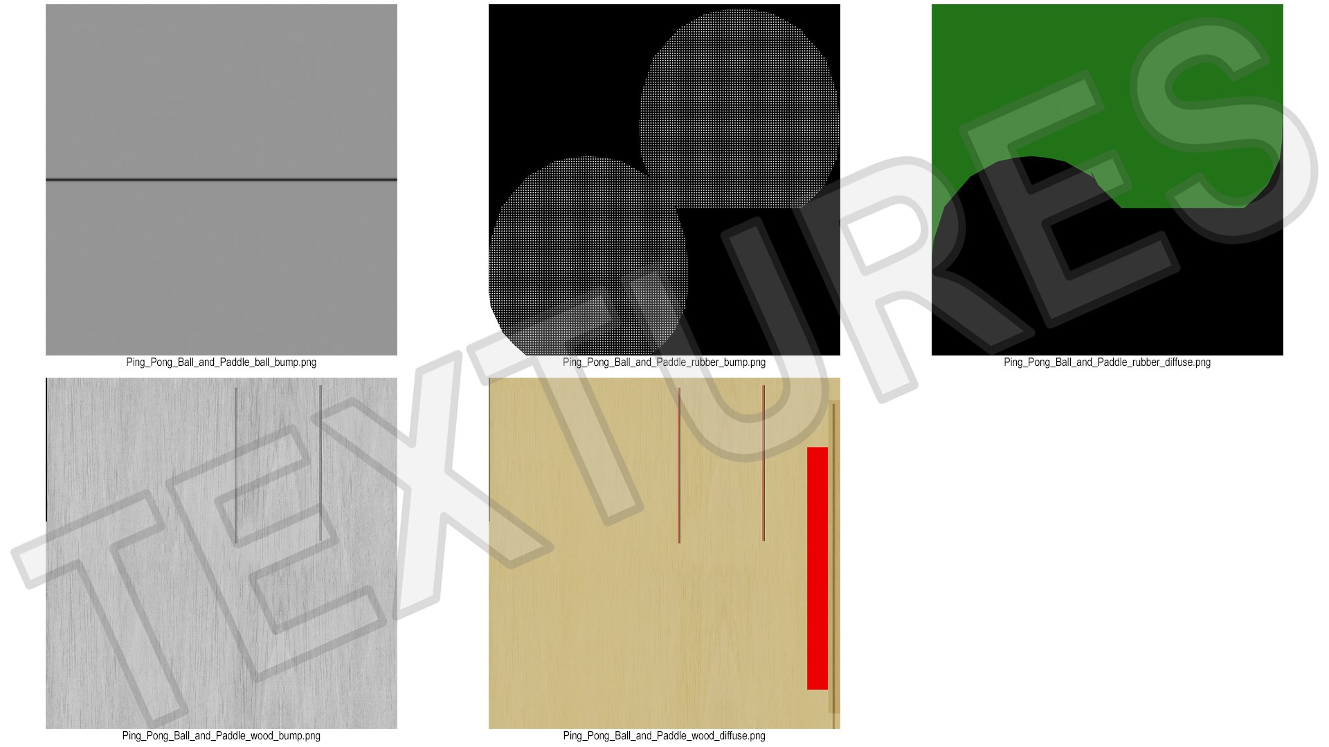 3D Model Table Tennis Racket - TurboSquid 2214161