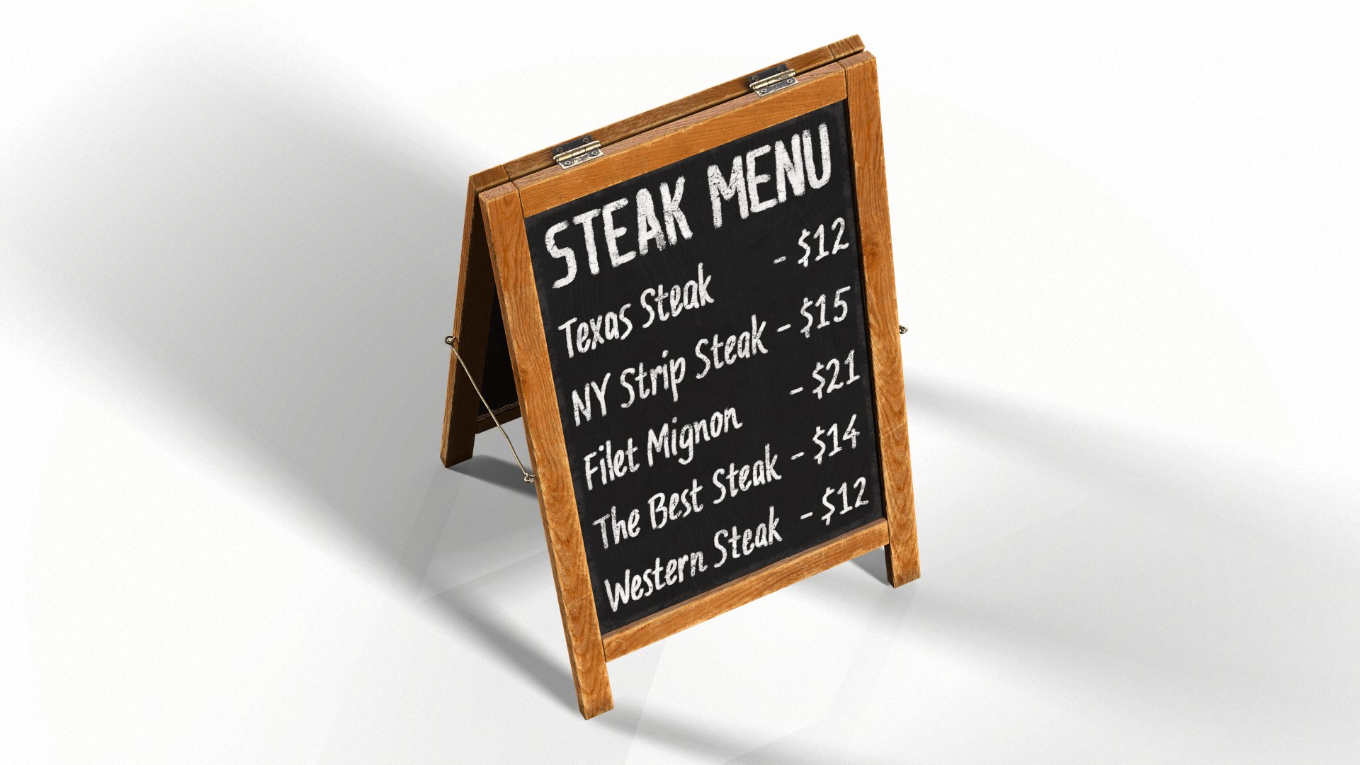 3D menu board pbr low-poly - TurboSquid 1705704