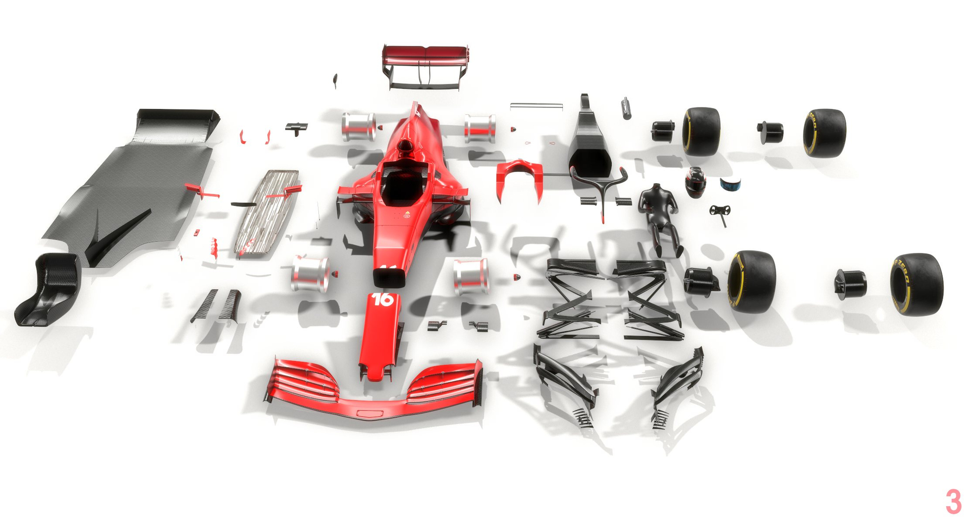 3D Formula 1 Red Car 2021 F1 model - TurboSquid 1714576