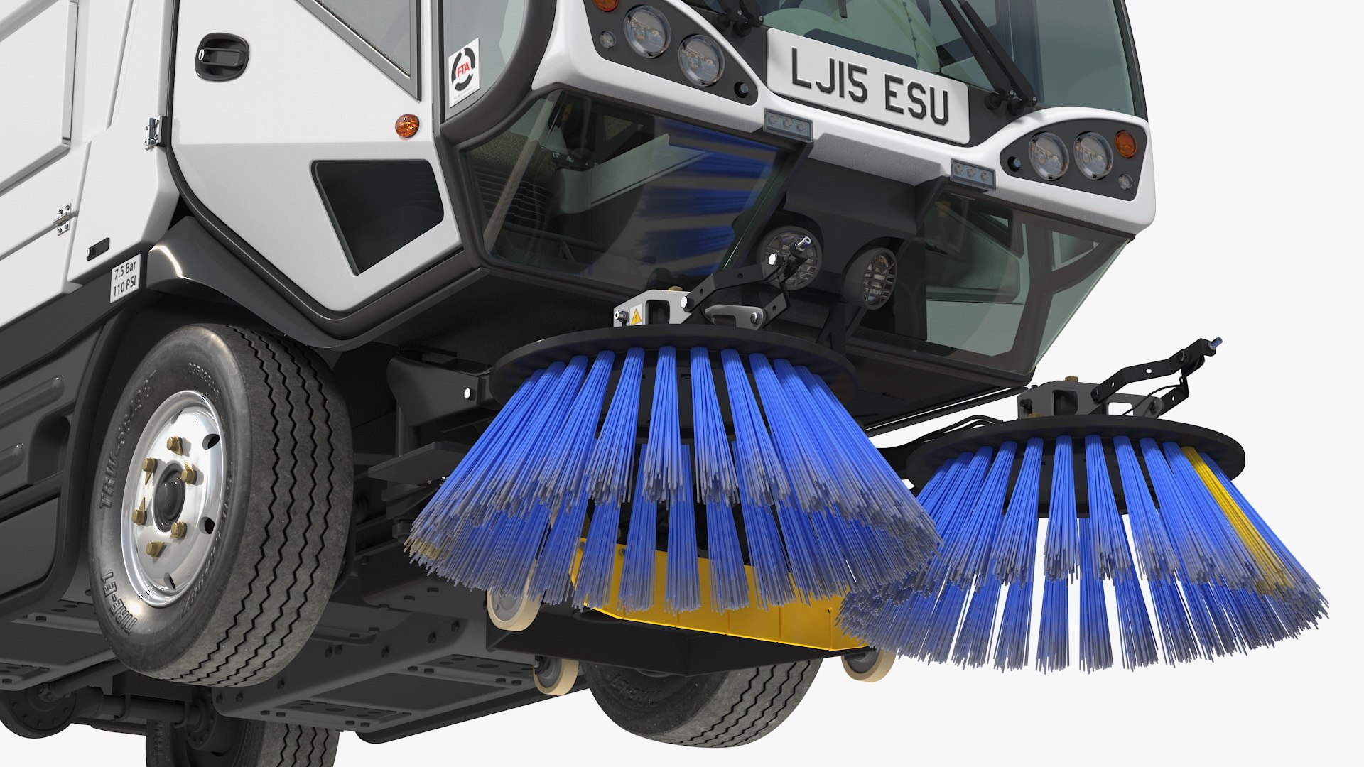 3D Johnston Cx400 Road Sweeper Model - TurboSquid 1574340