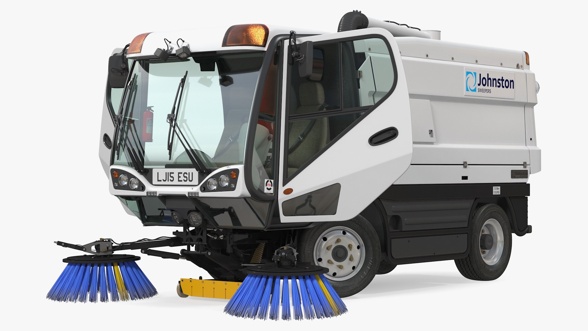3D Johnston Cx400 Road Sweeper Model - TurboSquid 1574340