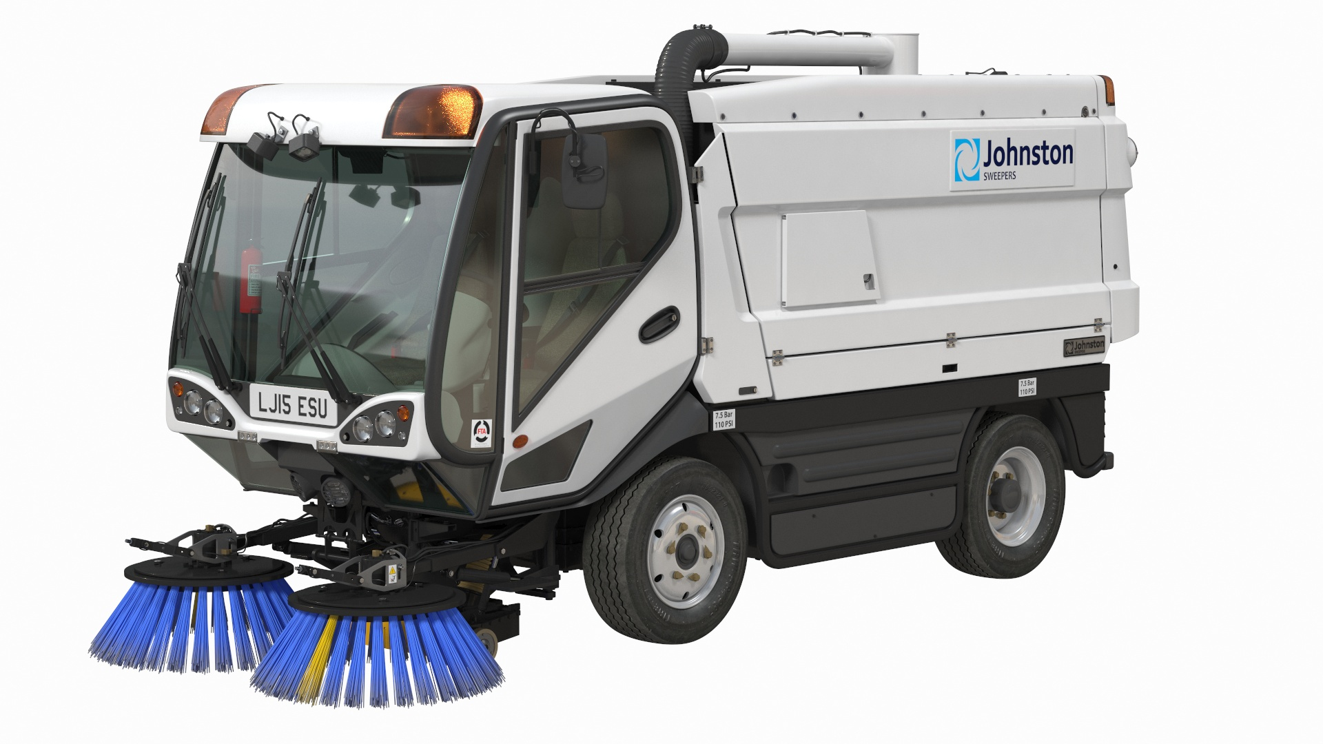 3D Johnston Cx400 Road Sweeper Model - TurboSquid 1574340