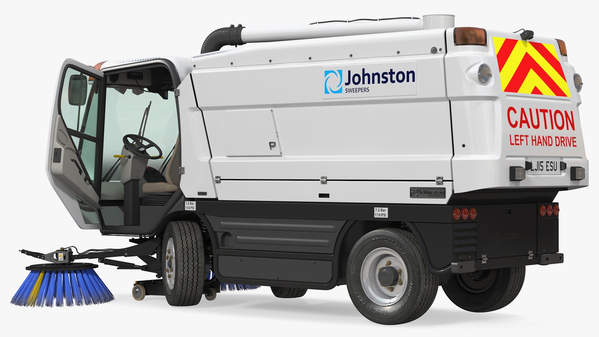 3D Johnston Cx400 Road Sweeper Model - TurboSquid 1574340