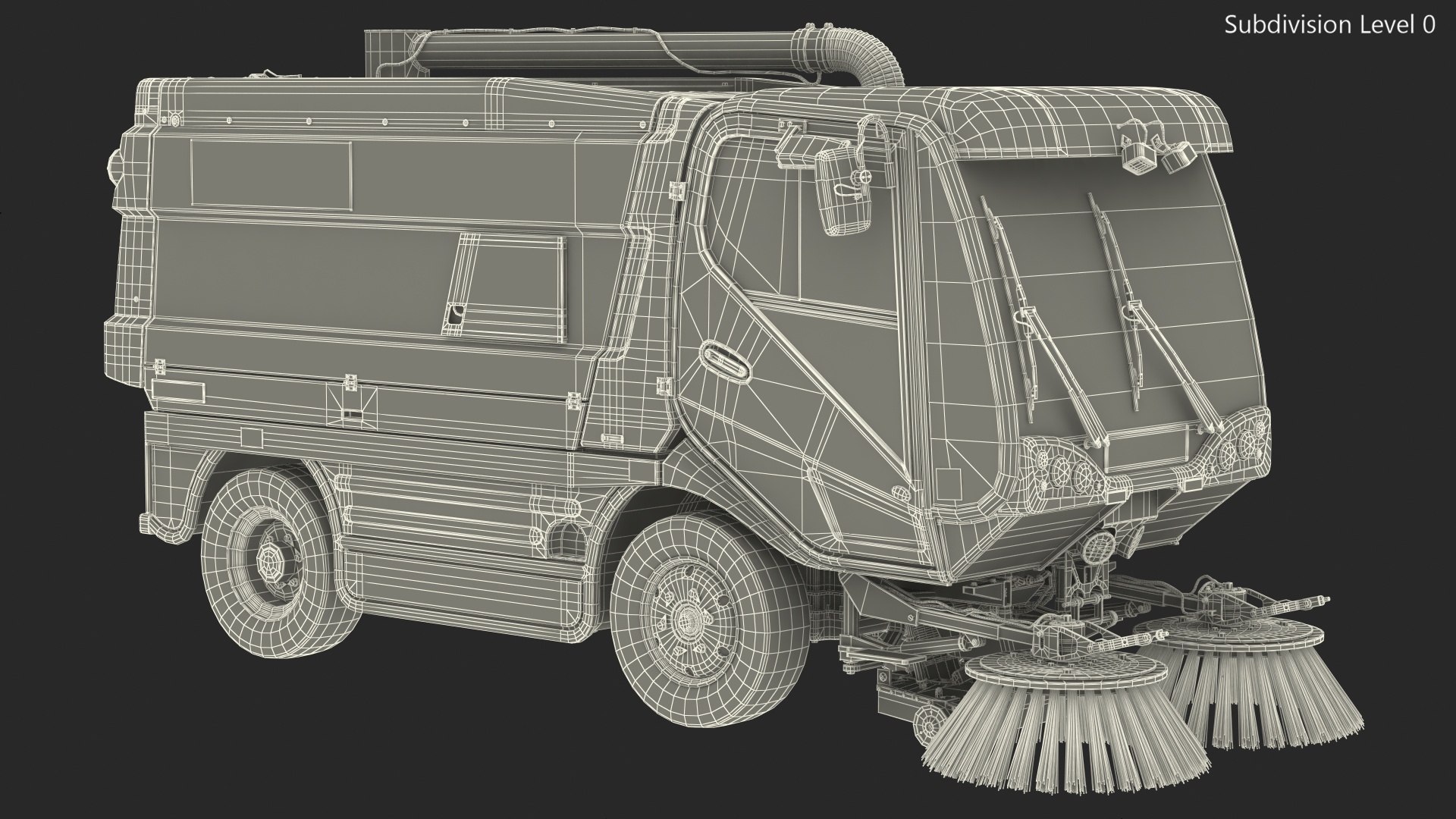 3D johnston cx400 road sweeper model - TurboSquid 1574340