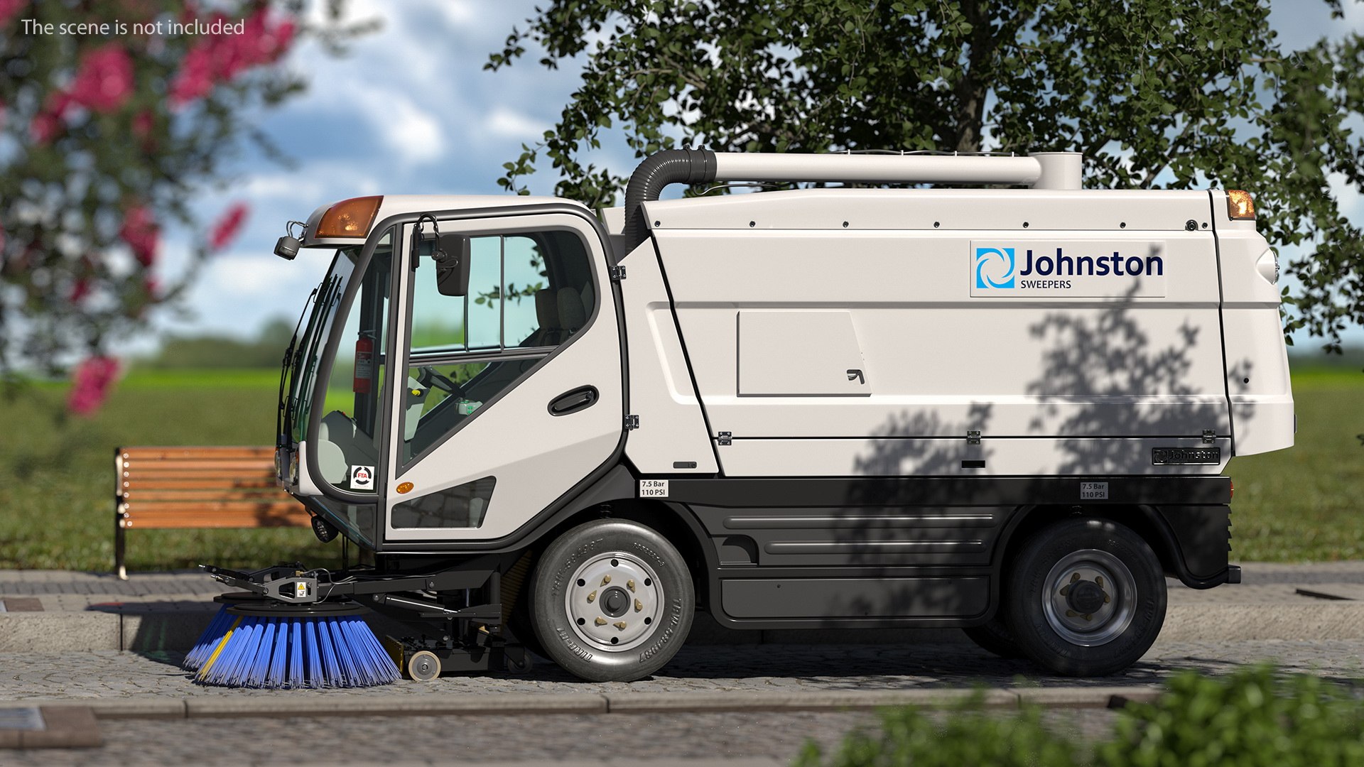 3D Johnston Cx400 Road Sweeper Model - TurboSquid 1574340