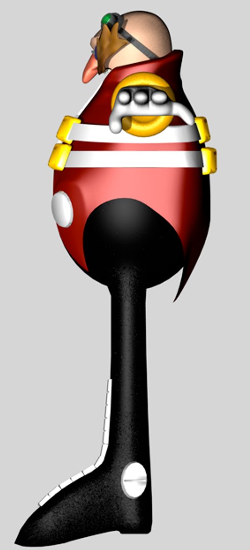 3d Dr Robotnik Eggman Sonic Hedgehog Model