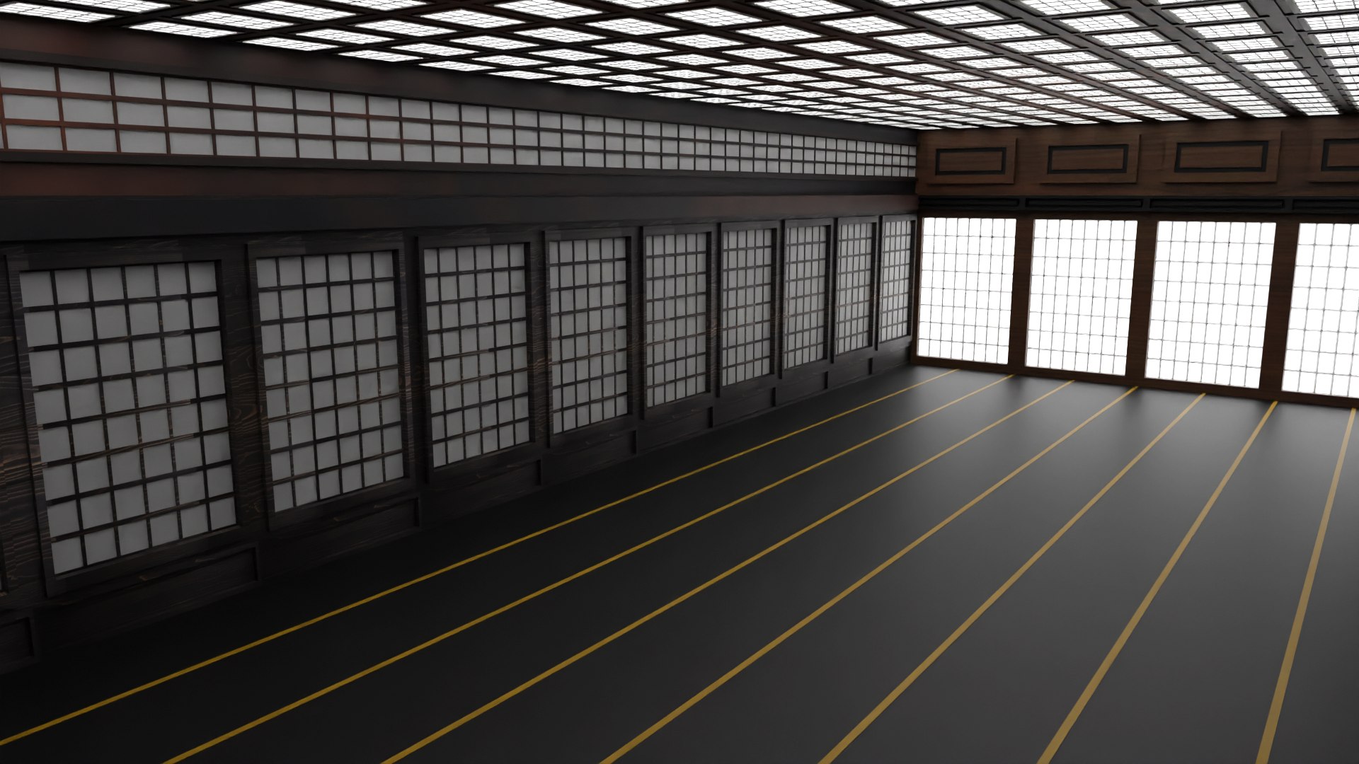 Japanese Training Dojo Model - TurboSquid 2178900