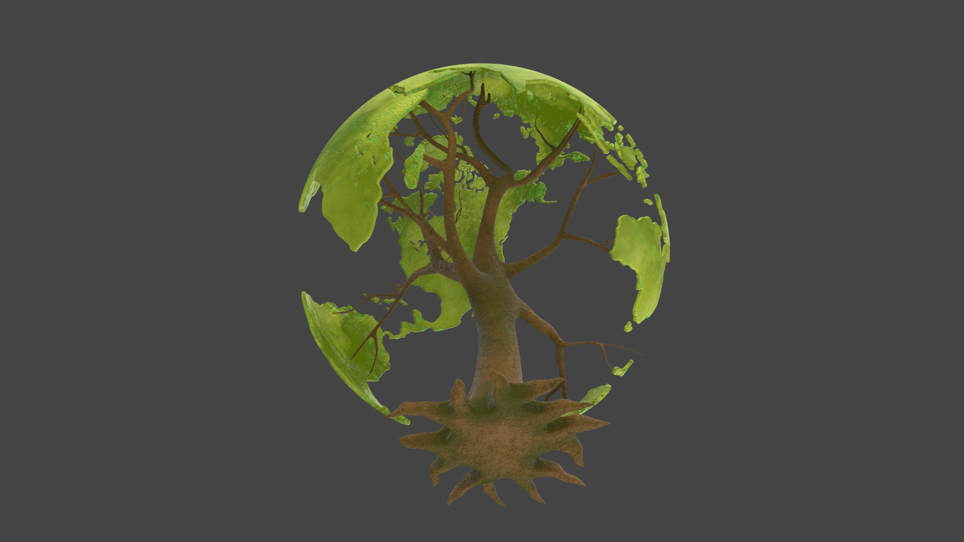 Tree globe 3D - TurboSquid 1666513