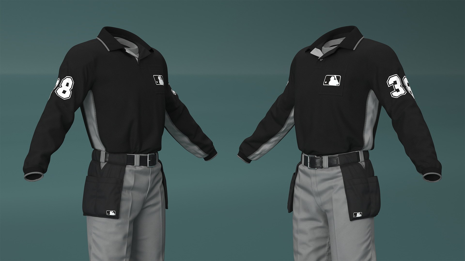 Baseball Umpire Uniform Model - TurboSquid 2297414