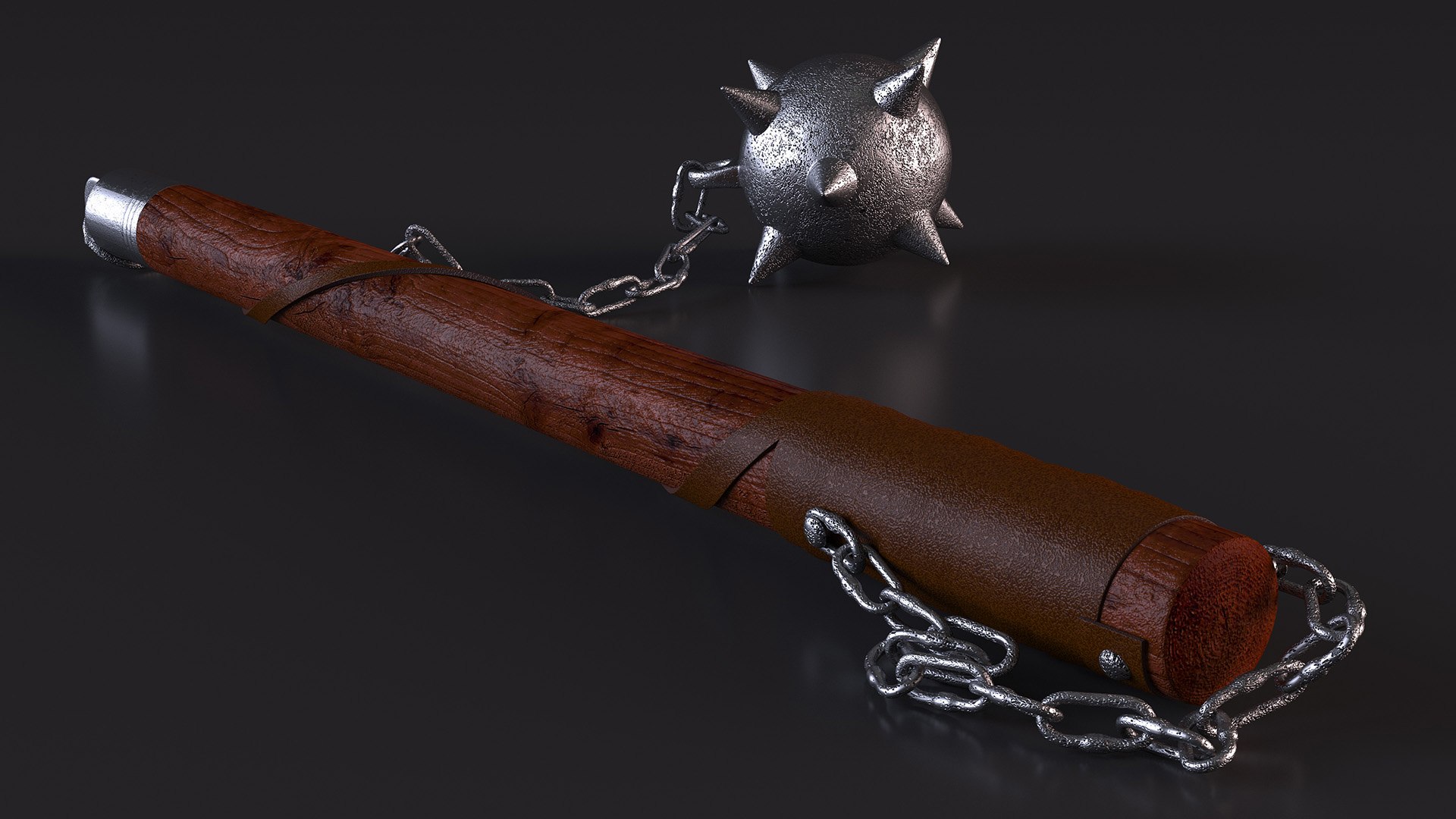 Single Ball Medieval Flail 3D - TurboSquid 2070789