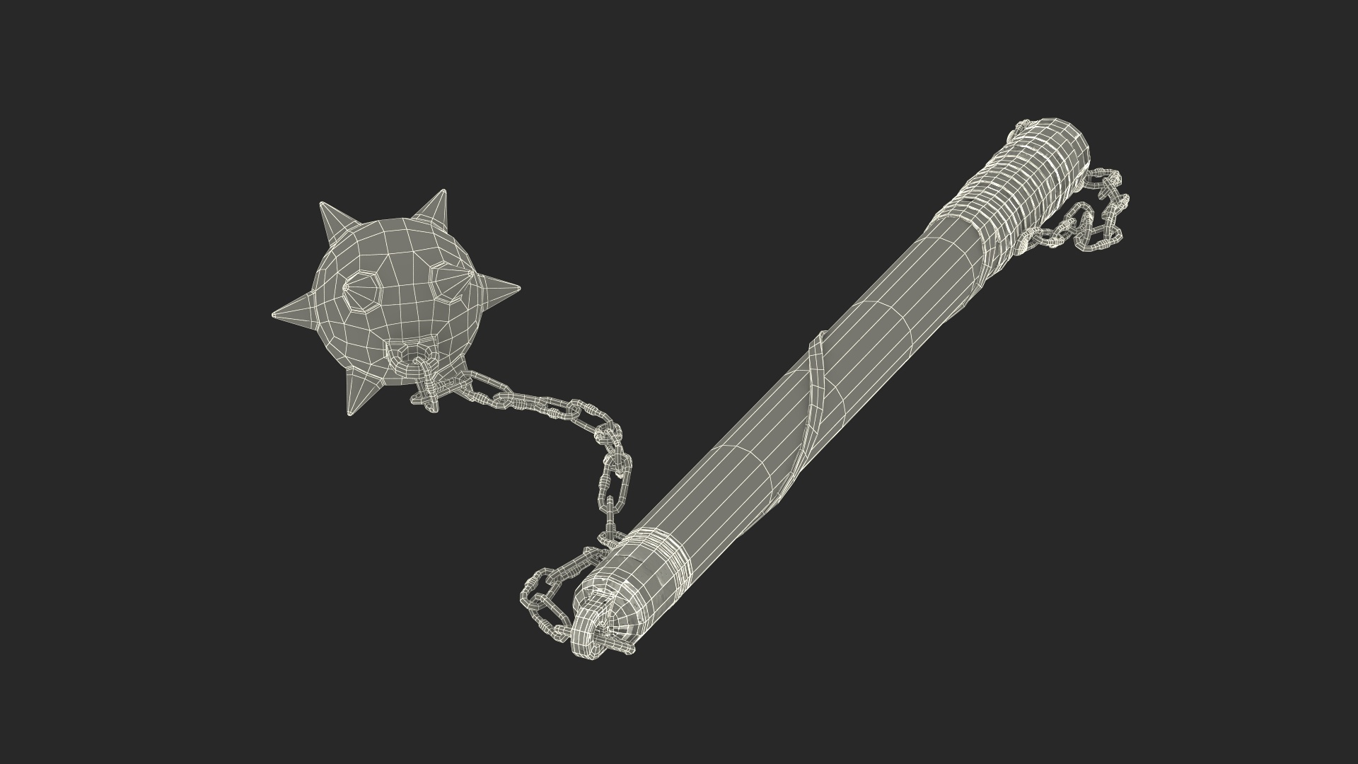 Single Ball Medieval Flail 3D - TurboSquid 2070789