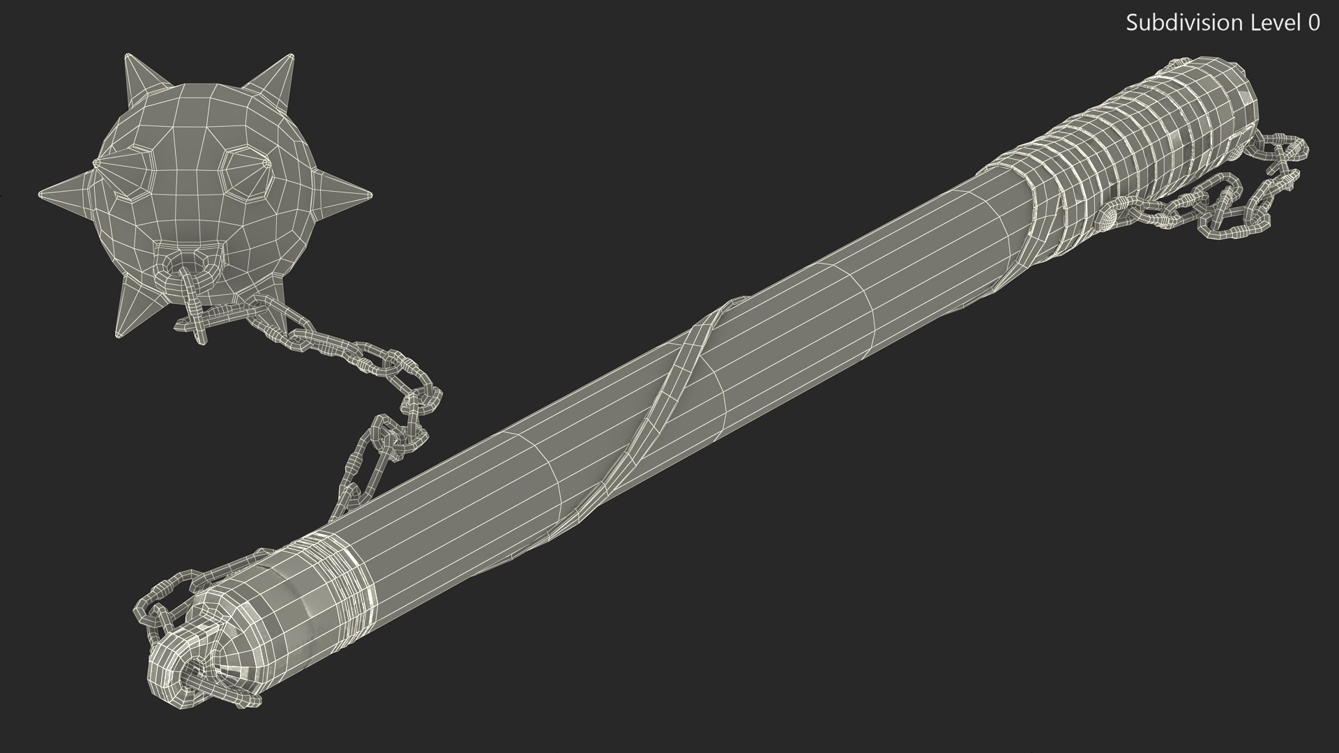 Single Ball Medieval Flail 3D - TurboSquid 2070789