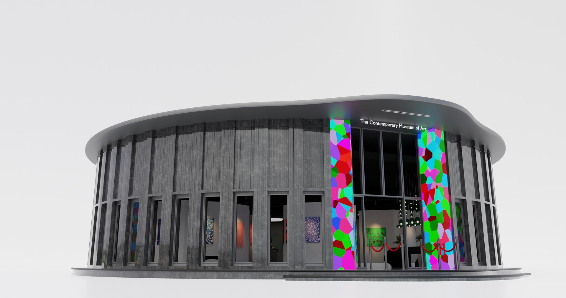 3D Contemporary Museum Of Art - TurboSquid 1934673