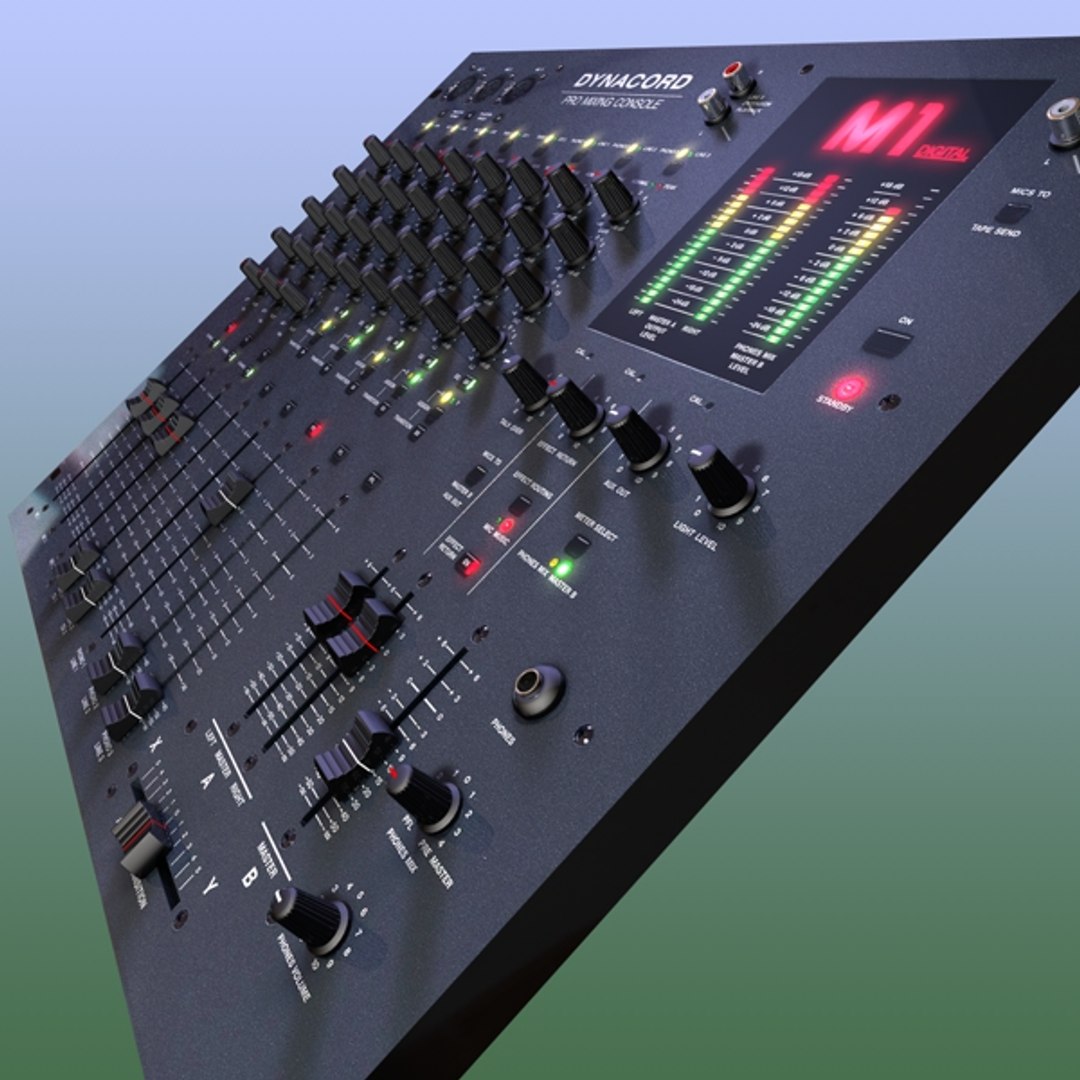 M1 Mixing Console 3d Model