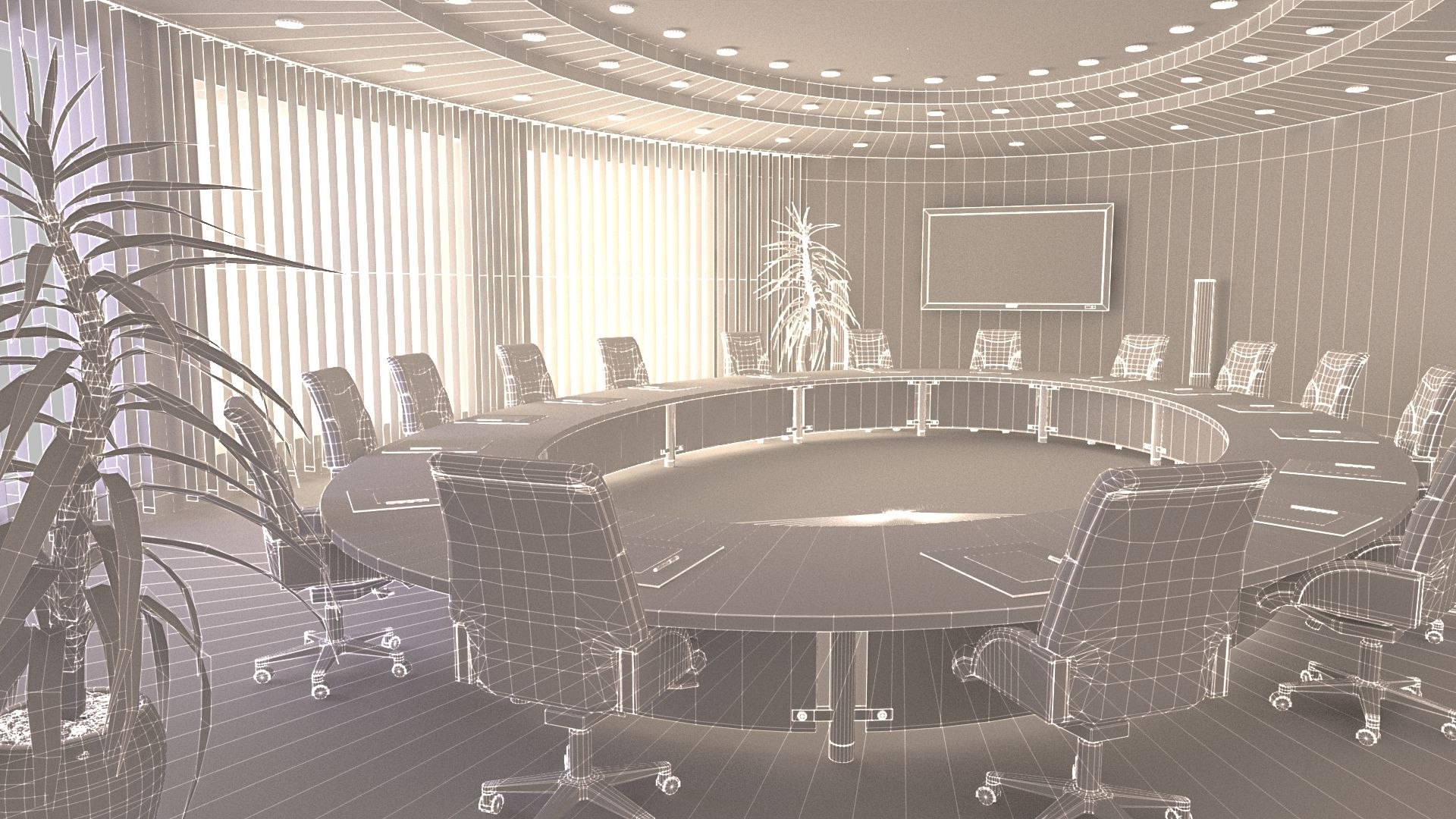 Conference Salon Office 3D Model - TurboSquid 1527458