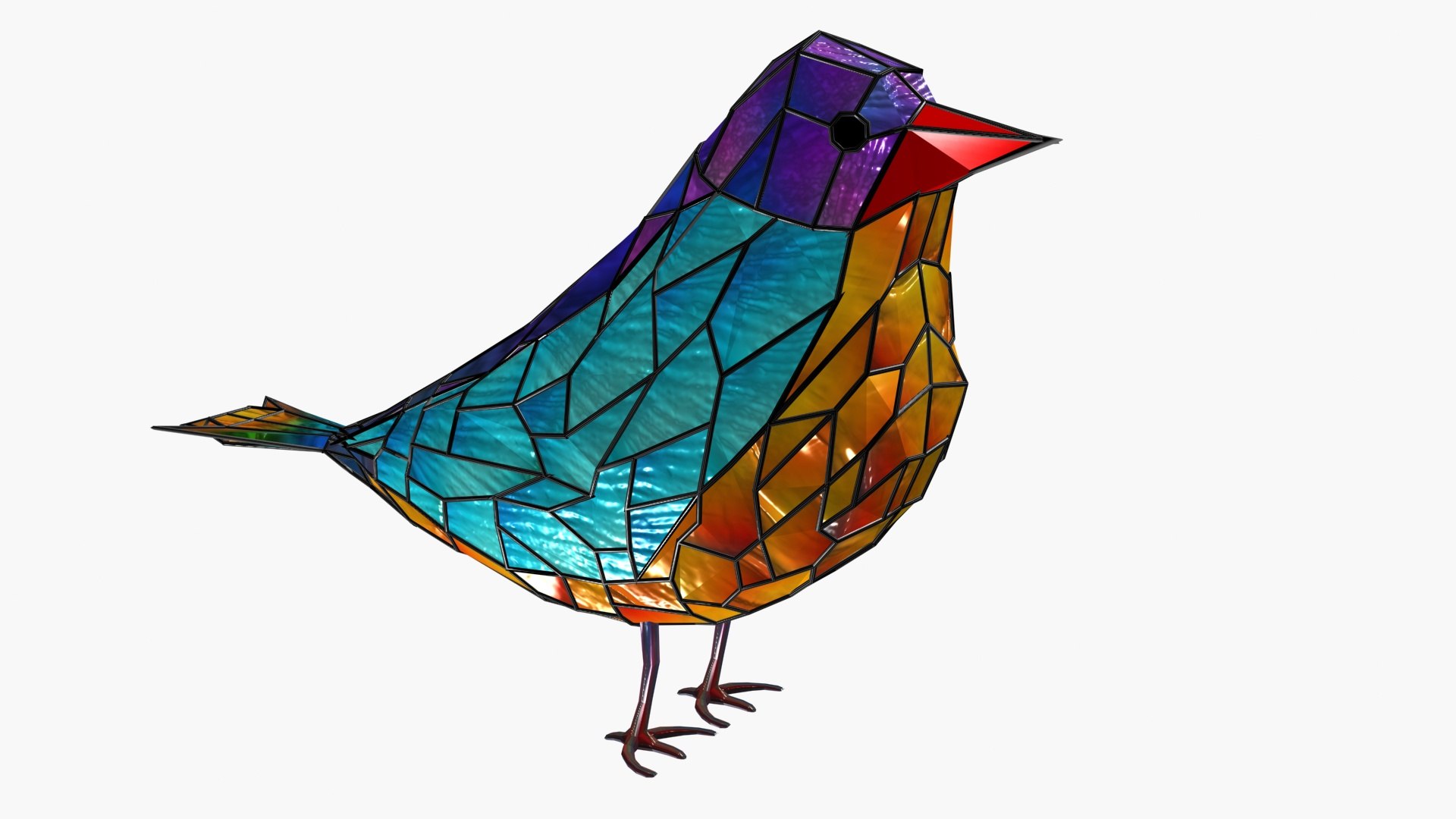 3D Fancy Bird - TurboSquid 2176022