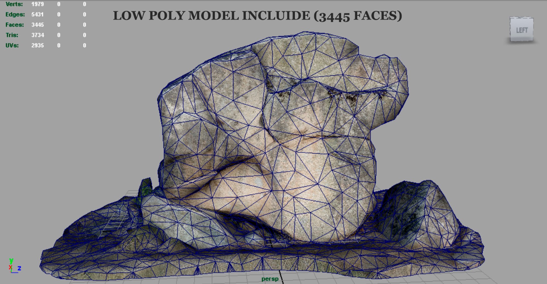 3D big rocks pack model - TurboSquid 1289305