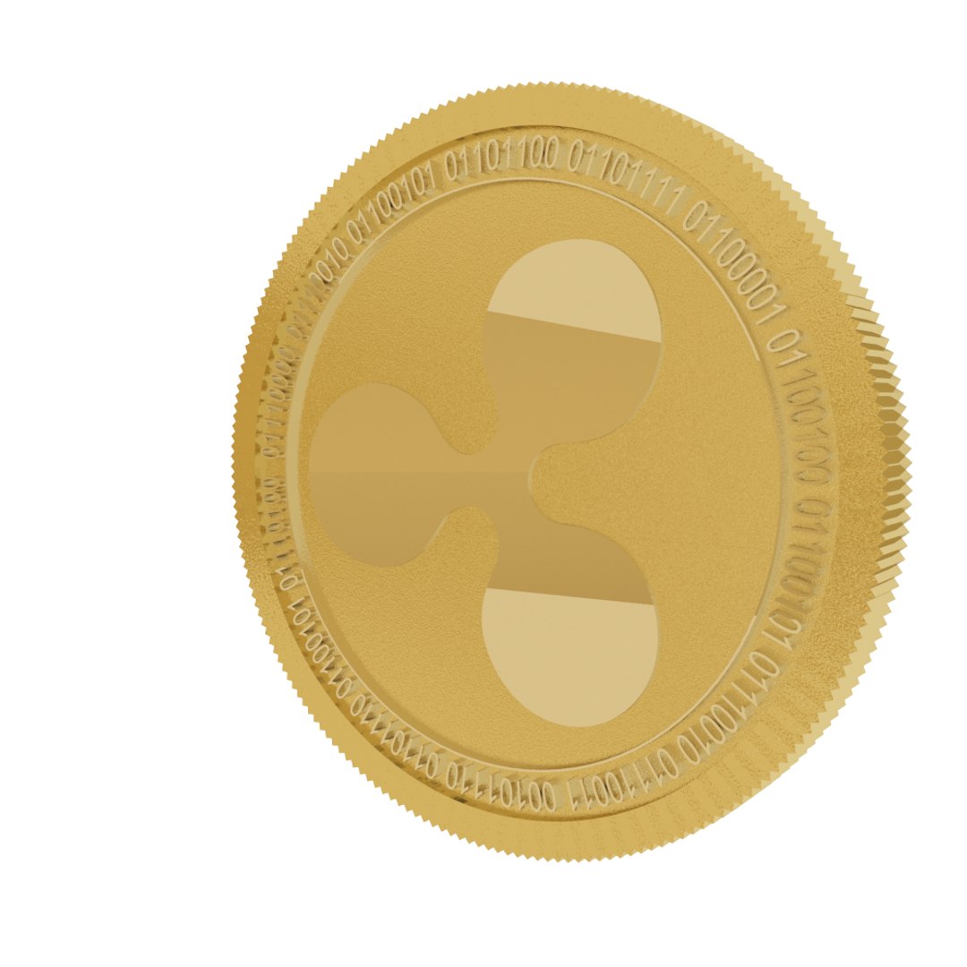 Ripple gold coin 3D model - TurboSquid 1461880