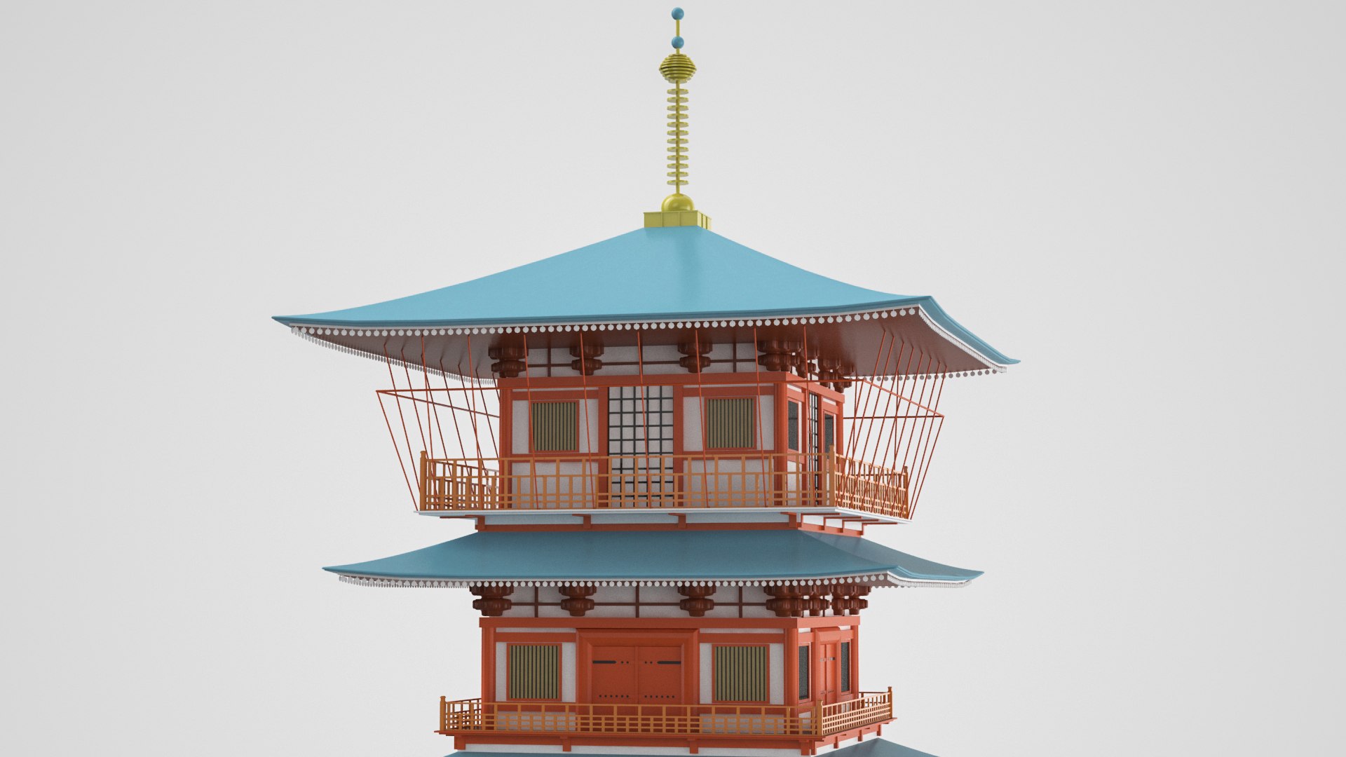 3D Asian Building Model - TurboSquid 1747031