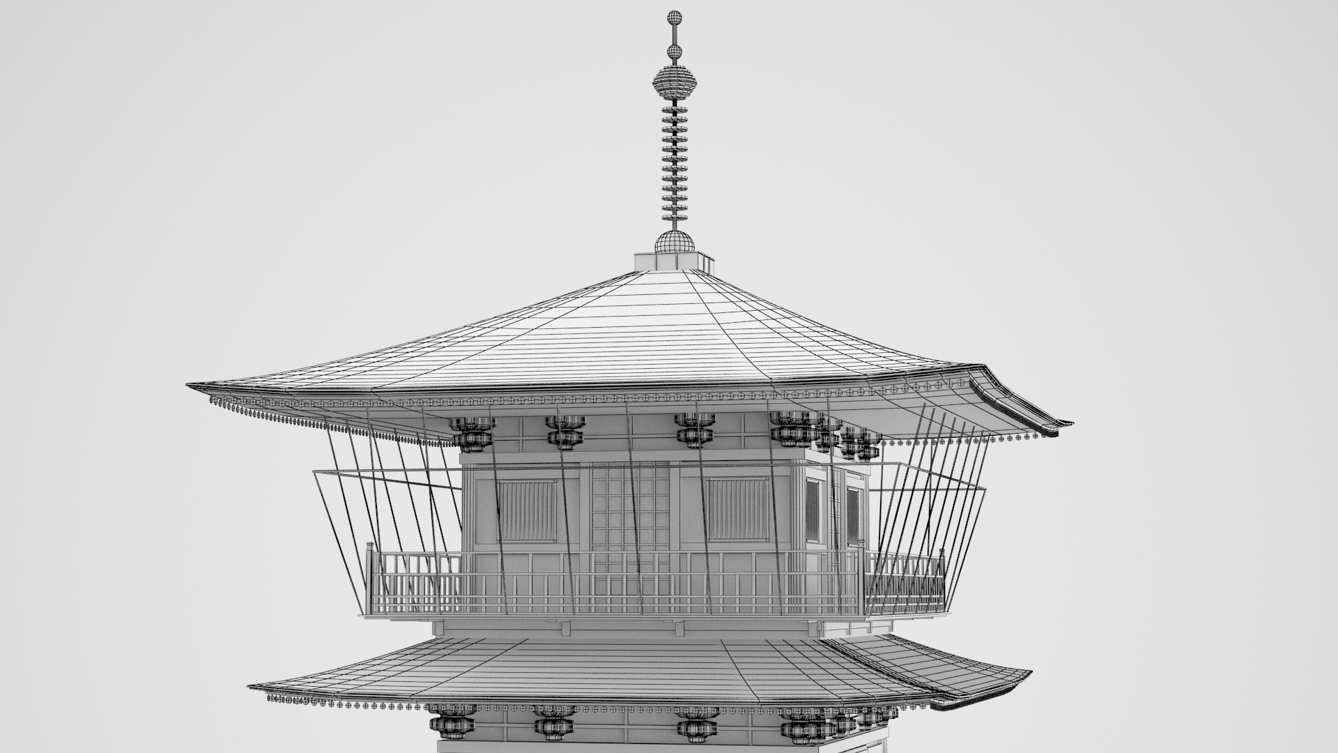 3D Asian Building Model - TurboSquid 1747031