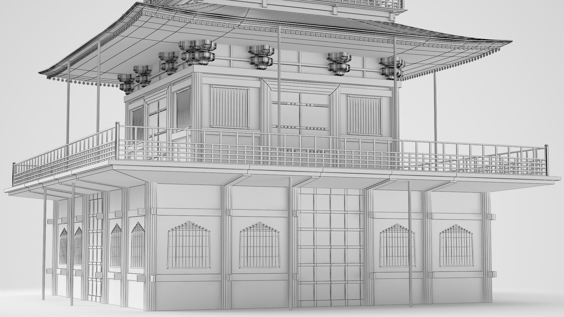 3D Asian Building Model - TurboSquid 1747031