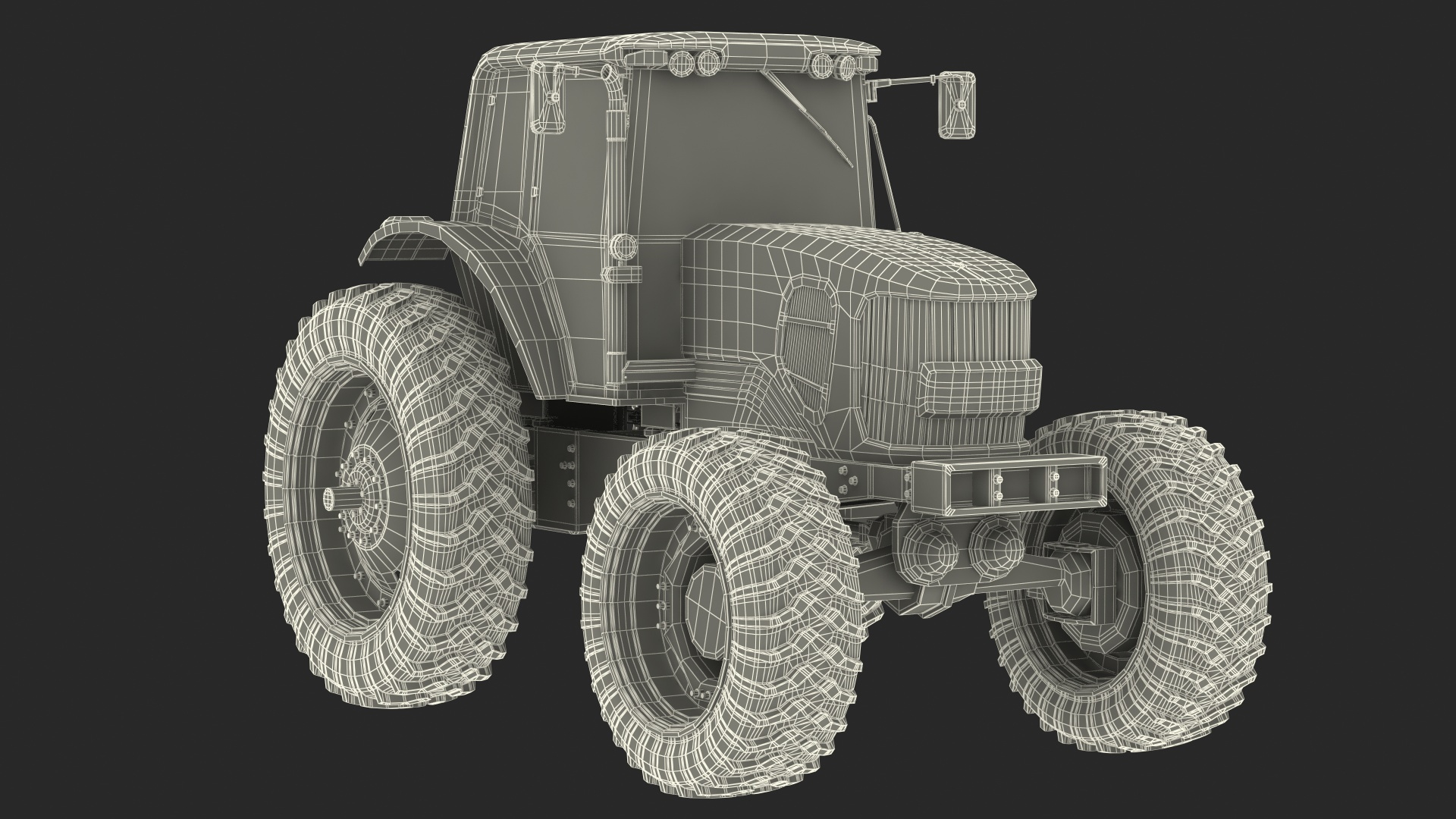 Tractor Generic Red 3D - TurboSquid 1516075