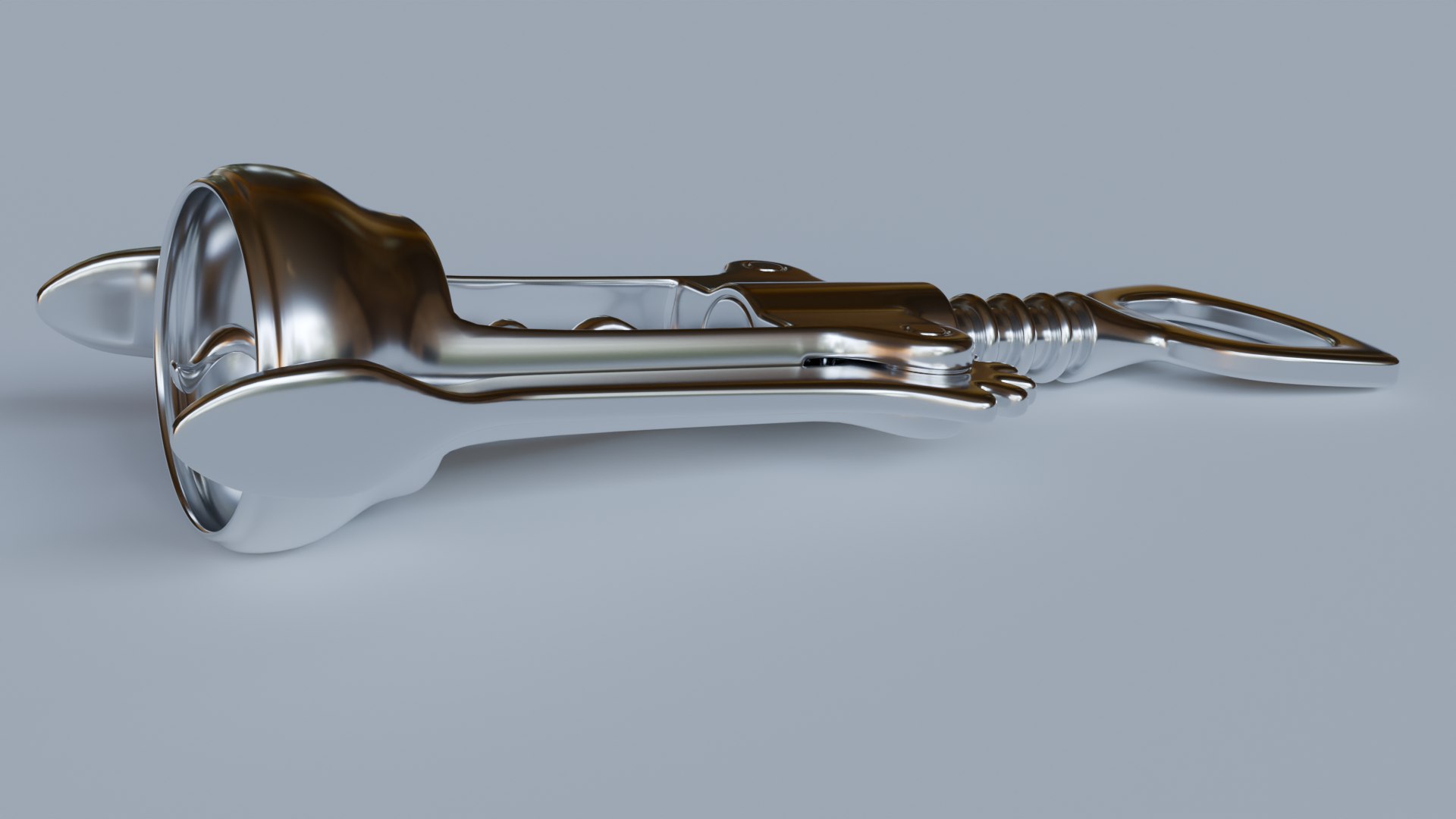 Corkscrew Stainless Steel 3D Model 3D Model - TurboSquid 2195742