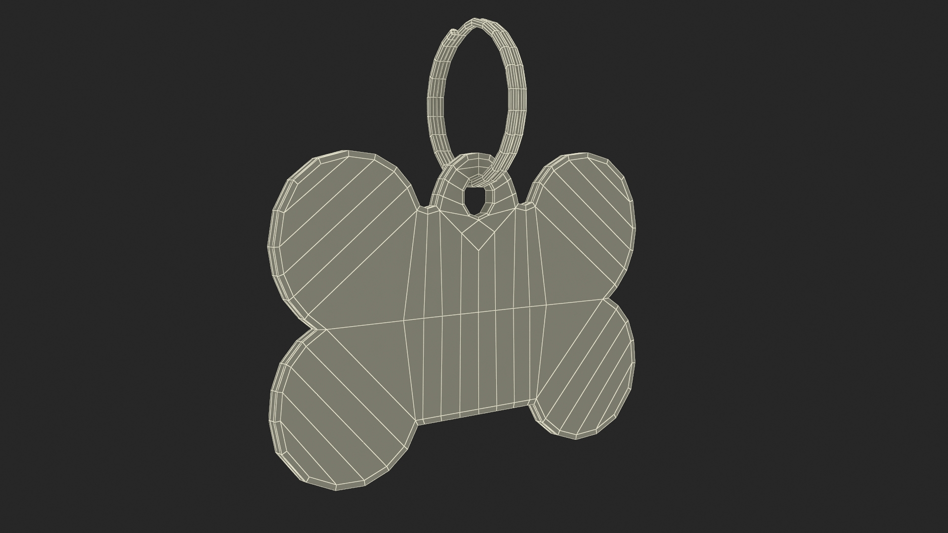 3D Dog Collar Tag Bronze - TurboSquid 2240381