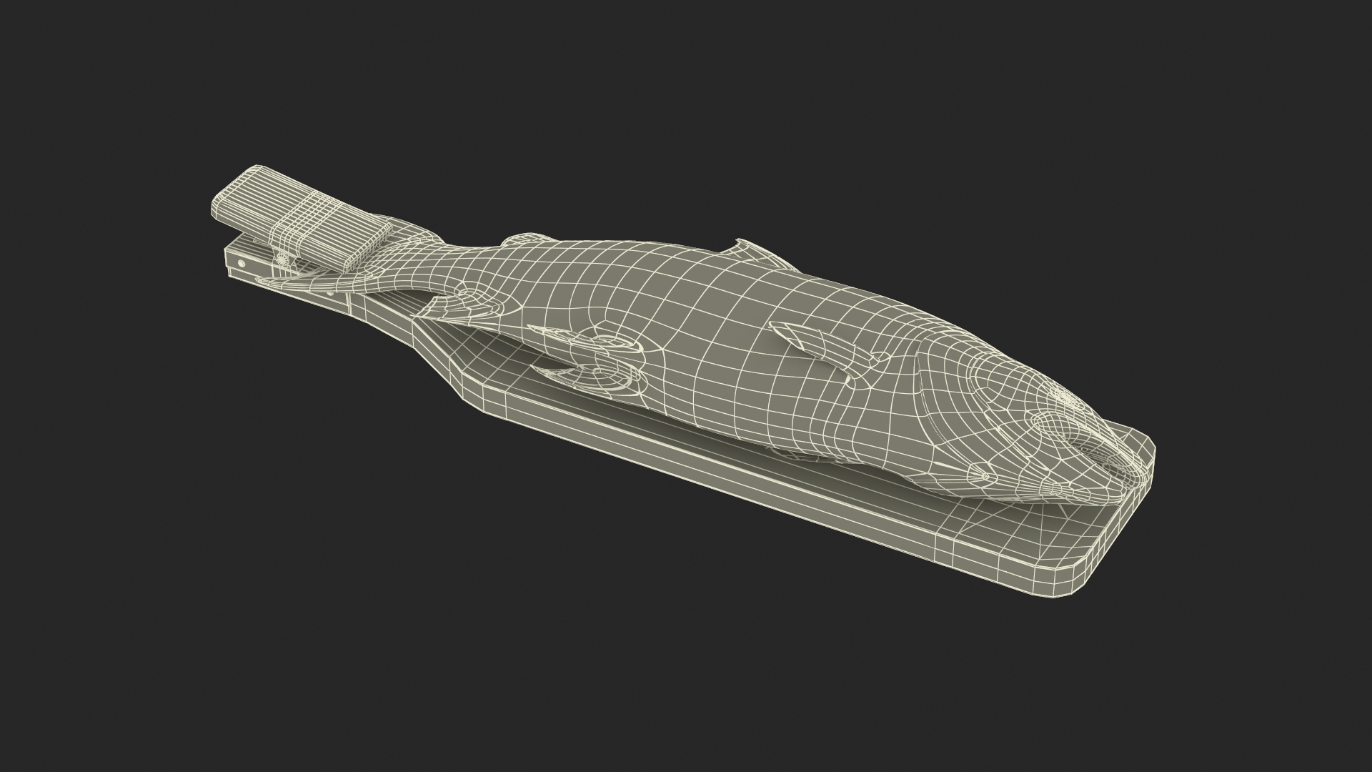 3D Fillet Board With Salmon - TurboSquid 2248694