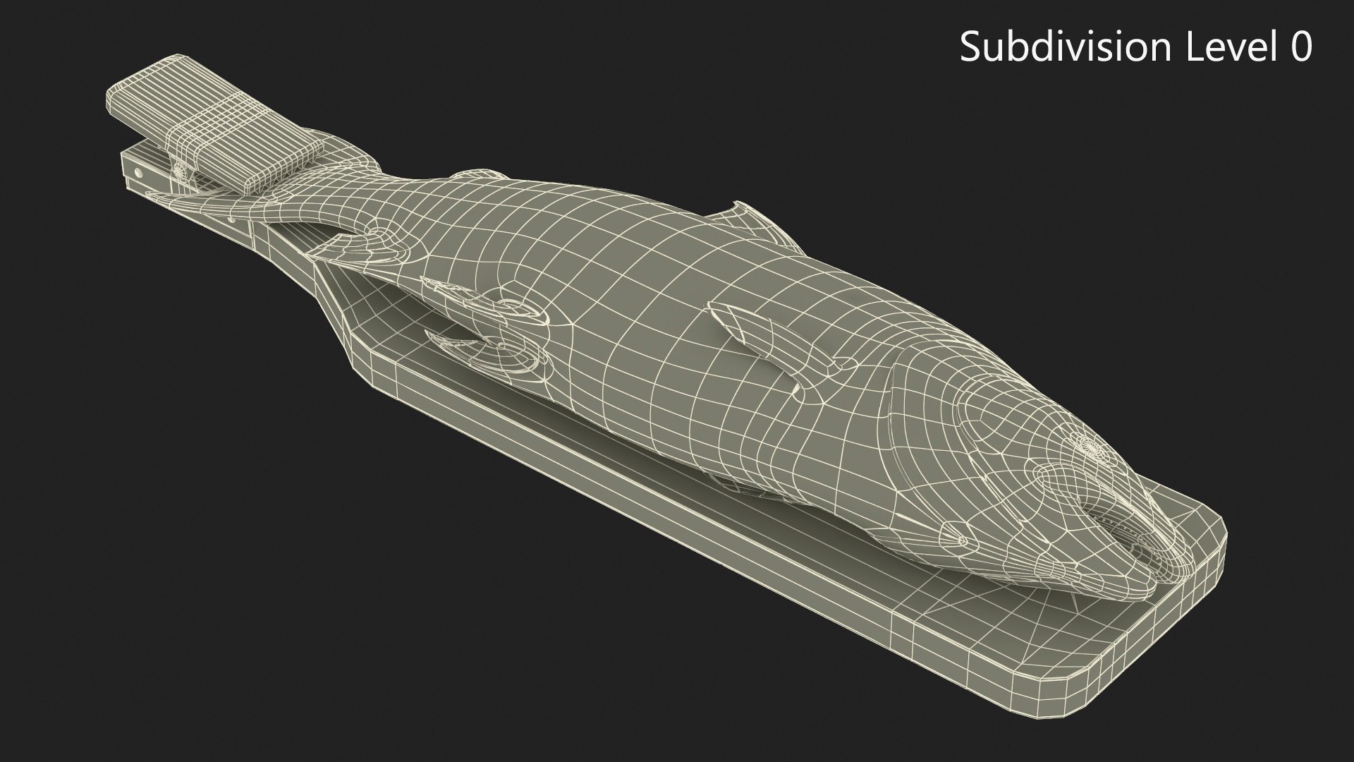 3D Fillet Board With Salmon - TurboSquid 2248694