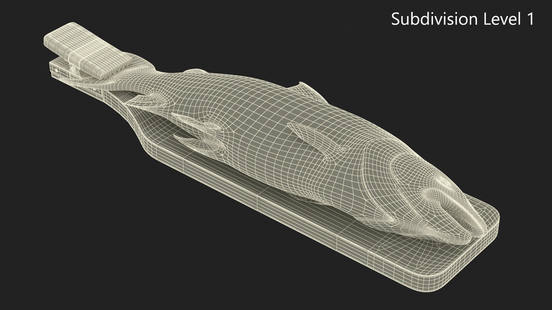 3D Fillet Board With Salmon - TurboSquid 2248694