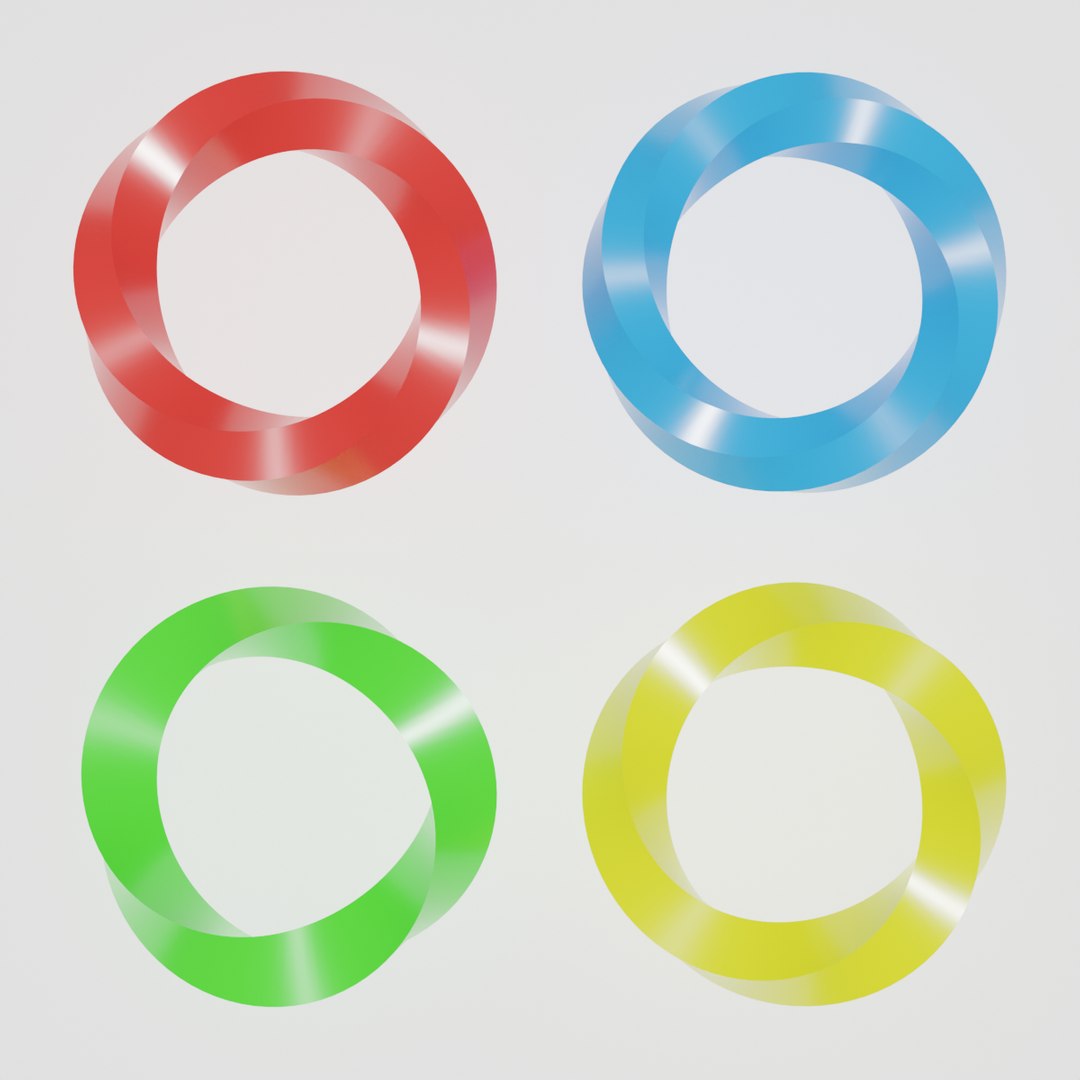 3D Selection Of Torus Objects Model - TurboSquid 2087038