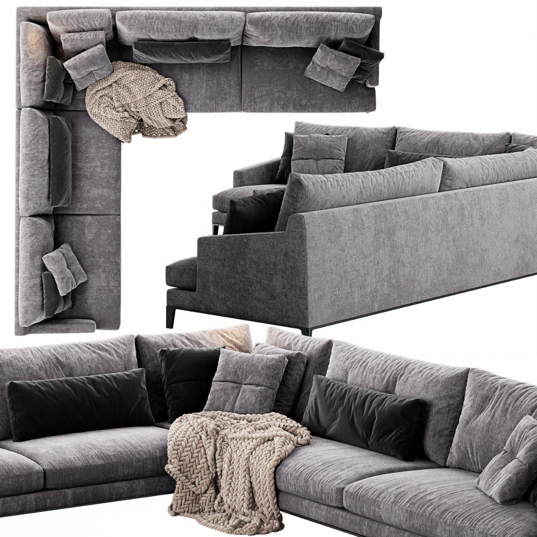 3D poliform bellport sofa 3 - TurboSquid 1602793