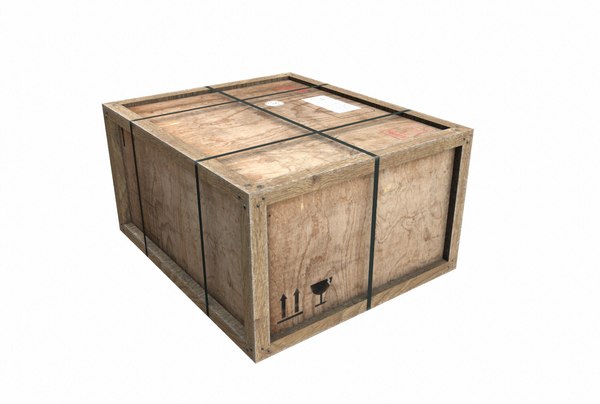 Old wooden cargo crate 3D - TurboSquid 1408168