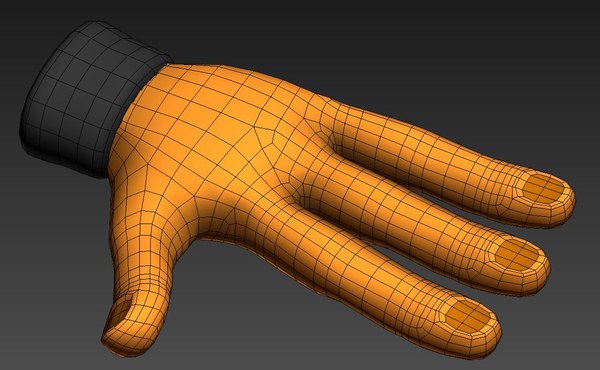 3d model cartoon hand