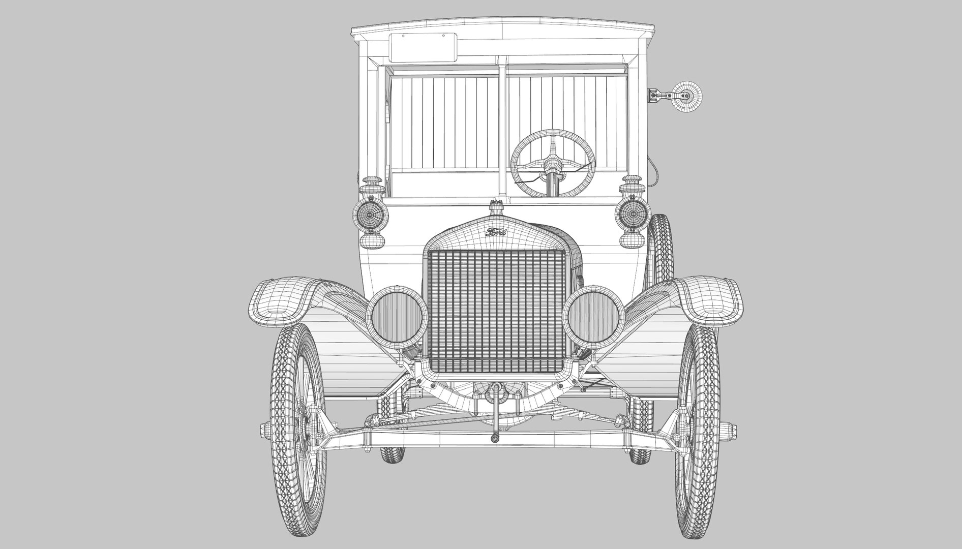 3d Model T Truck Modeled
