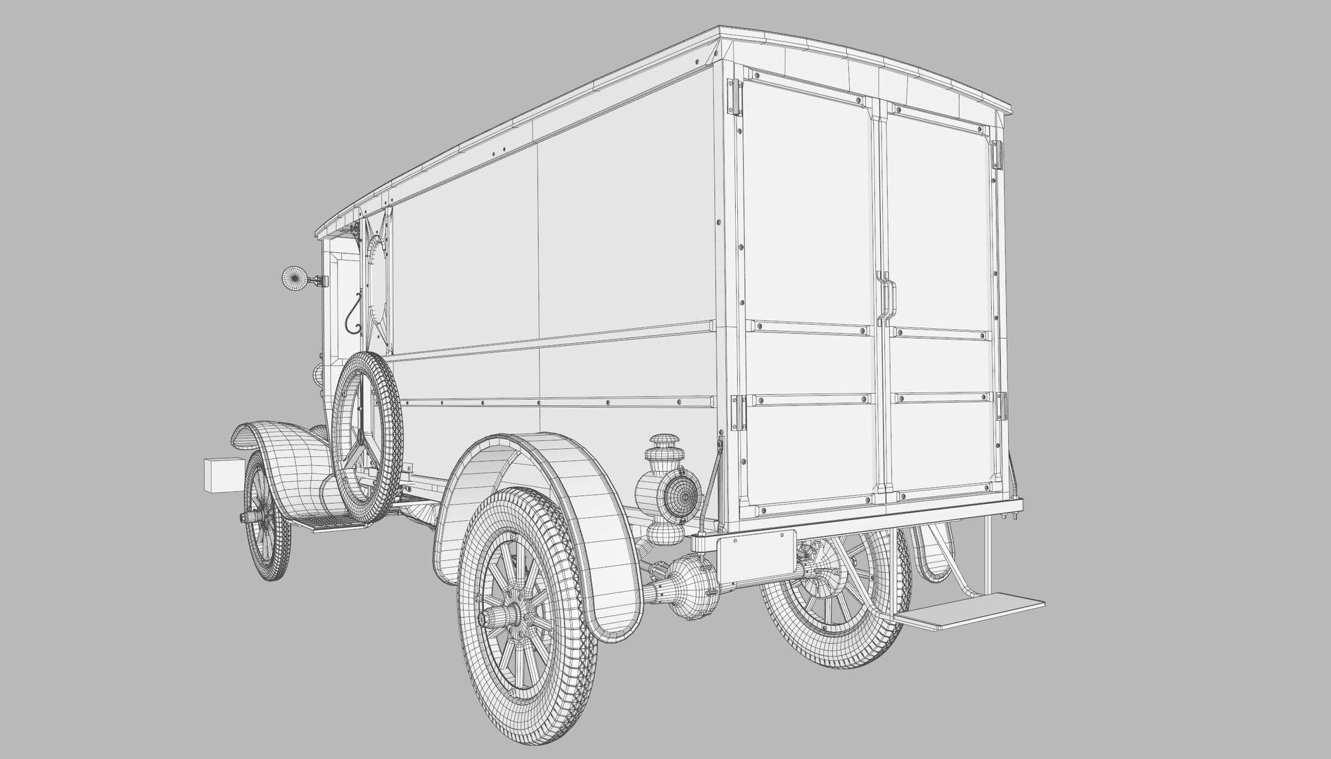 3d Model T Truck Modeled