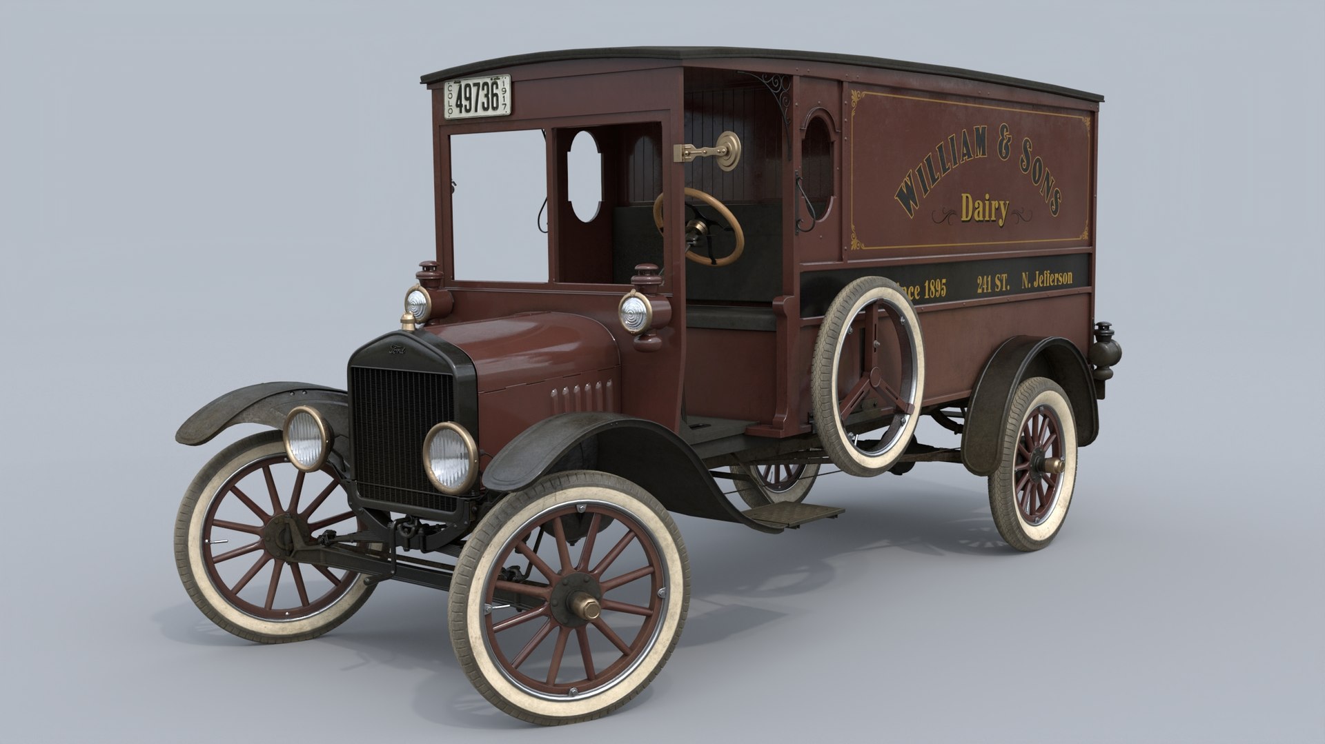 3d Model T Truck Modeled